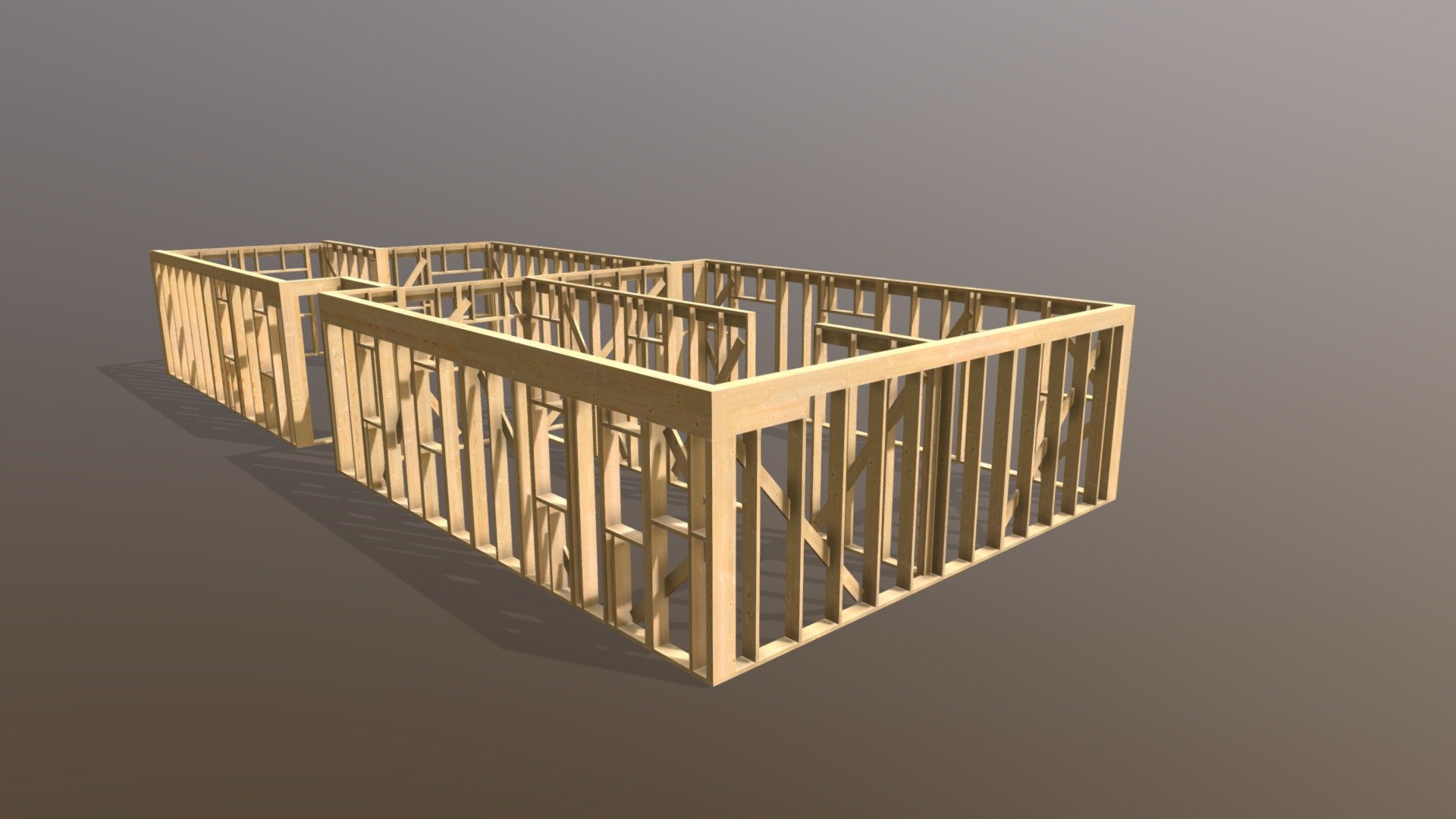 Timber Frame - Download Free 3D model by Tenter_Latvia [a3ce073 ...