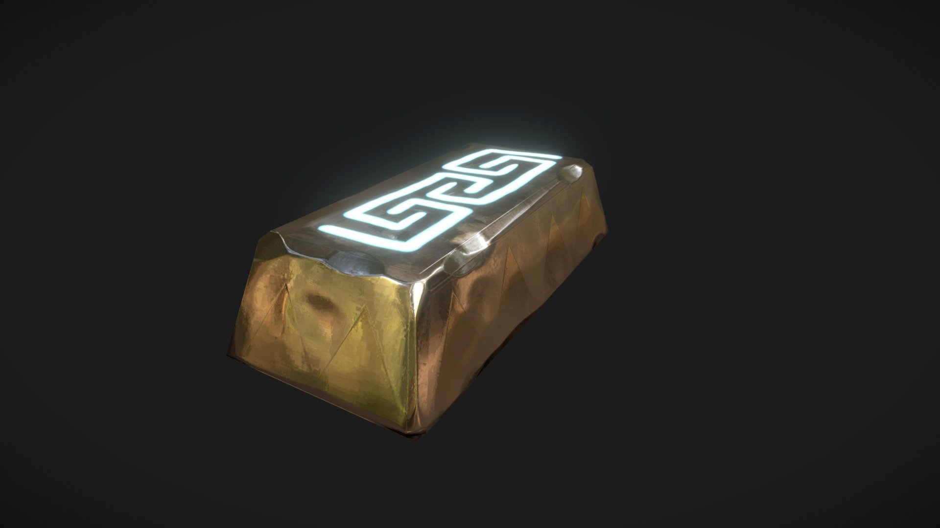 Gold bar - 3D model by FERRER Marc (@FFGStudio) [a3d1d3a] - Sketchfab