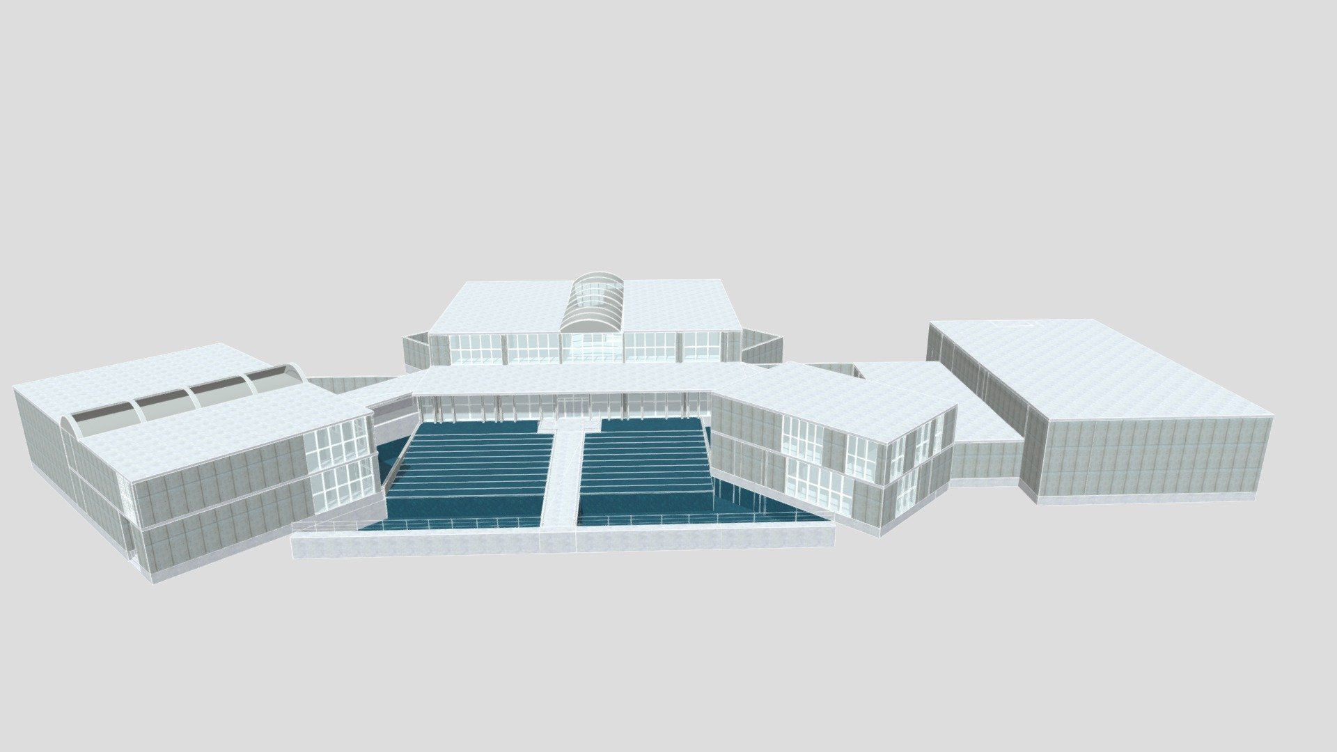 Art Museum with detailed interior(Tadao Ando) - 3D model by ...