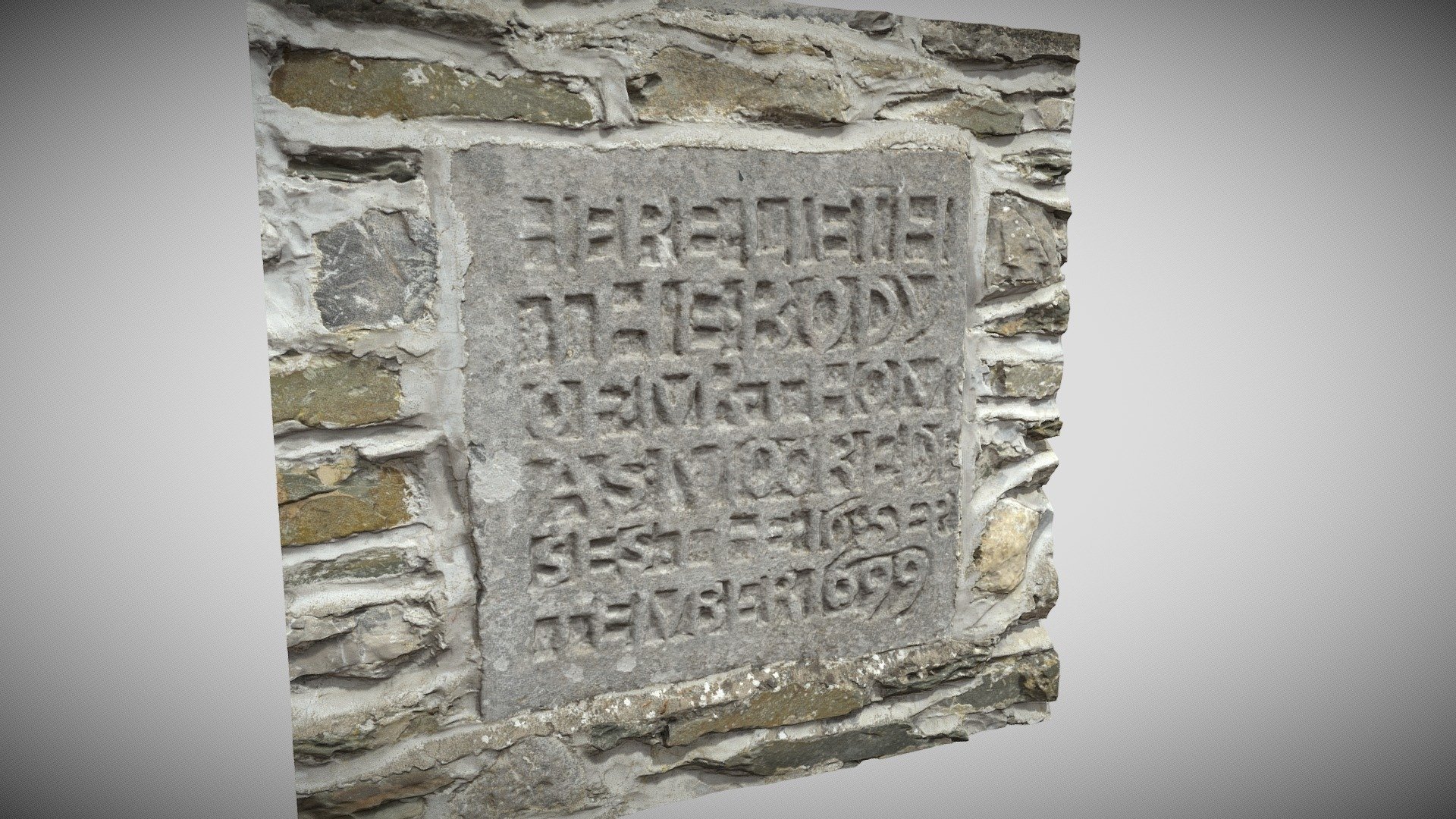 Stone in the Wall 2 - St' David's Church Naas - 3D model by Jan_Nevrkla ...
