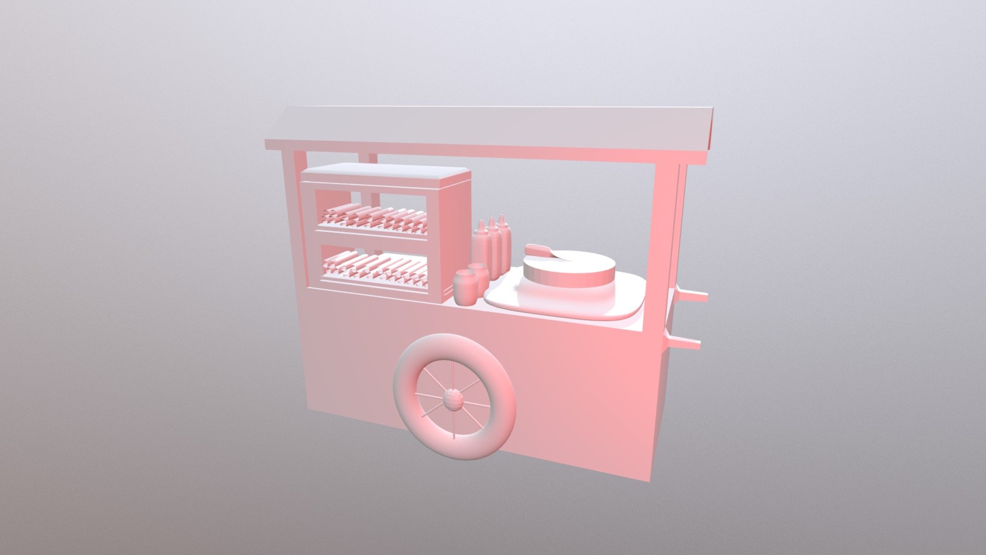 Street food stall plus - 3D model by Centtaro [a3d3d8a] - Sketchfab