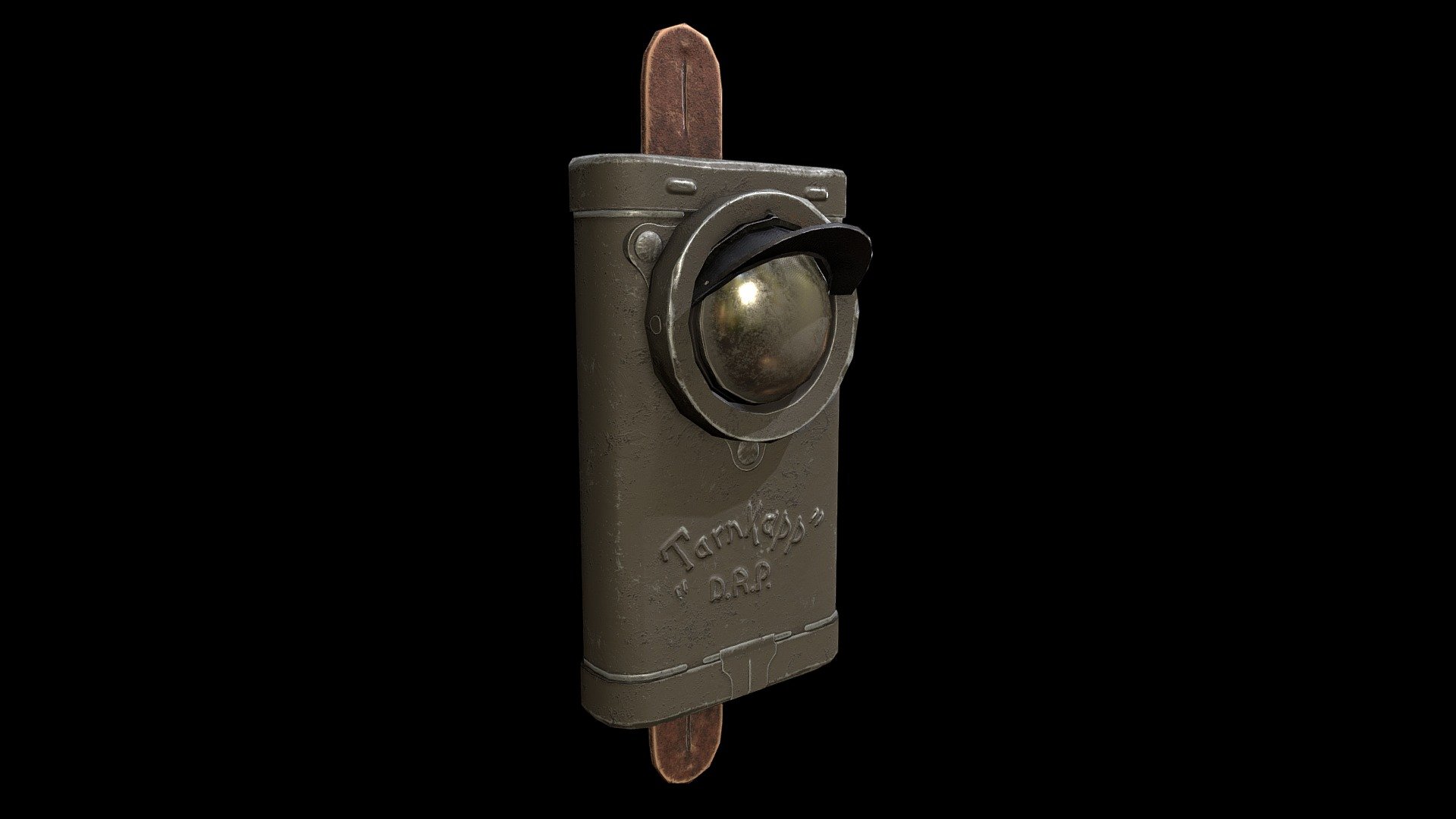 Tarnkapp D.R.P German Trench Torch/Flashlight - Download Free 3D model ...