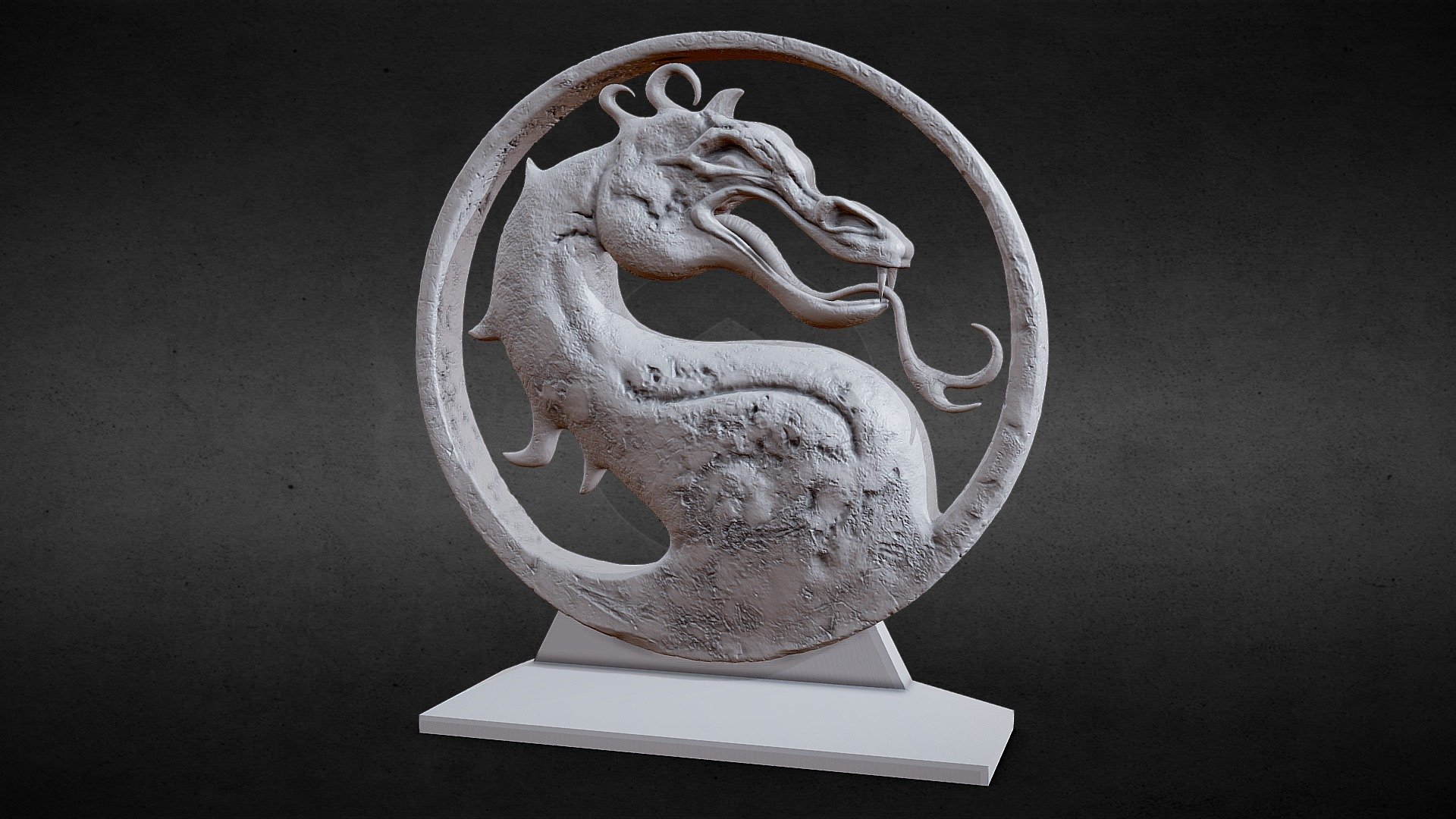 3D PRINTABLE MORTAL KOMBAT THE MOVIE LOGO (1995) - Buy Royalty Free 3D ...
