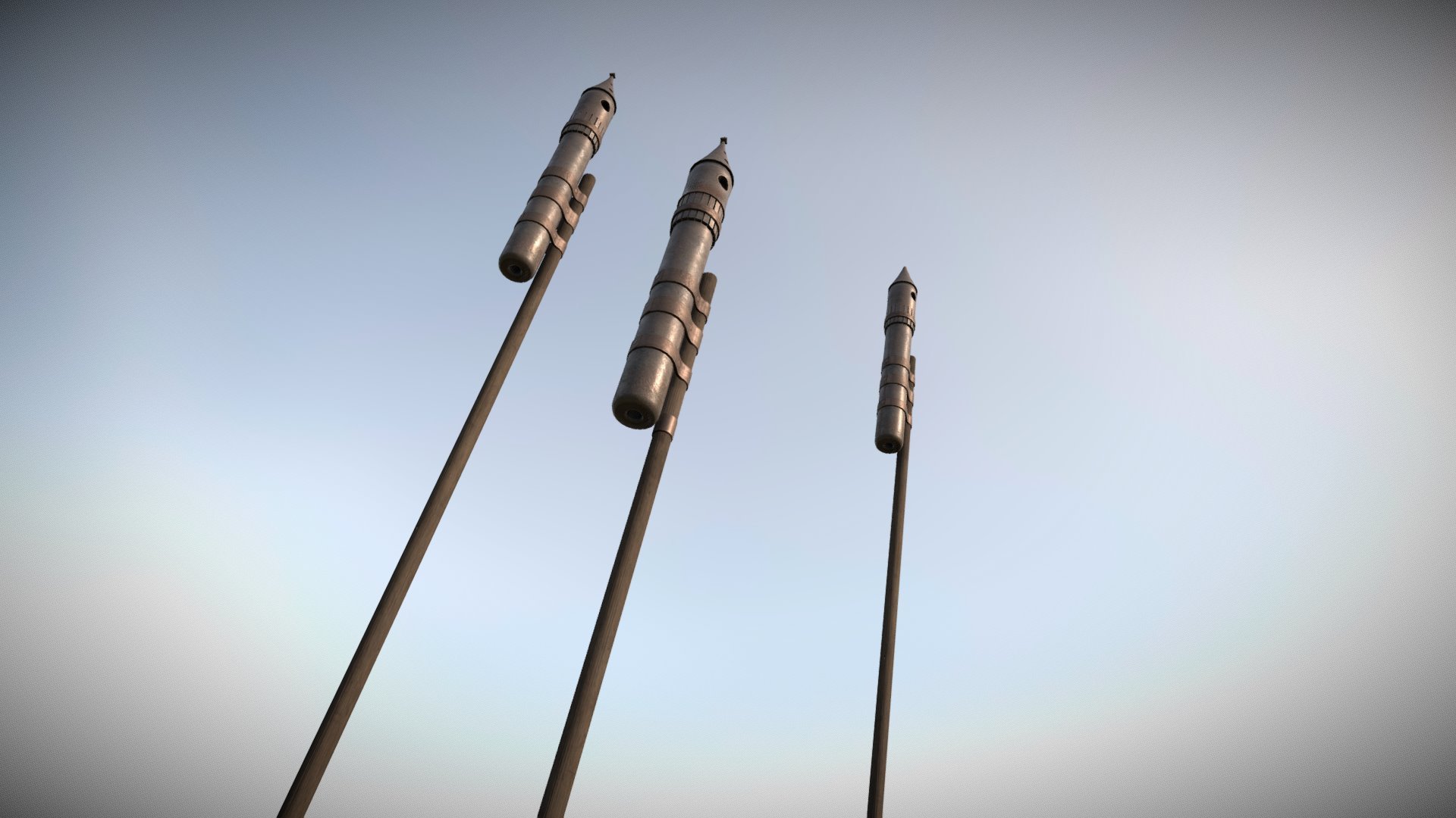 Congreve Rocket - 1800s - Download Free 3D model by Mad_Lobster ...