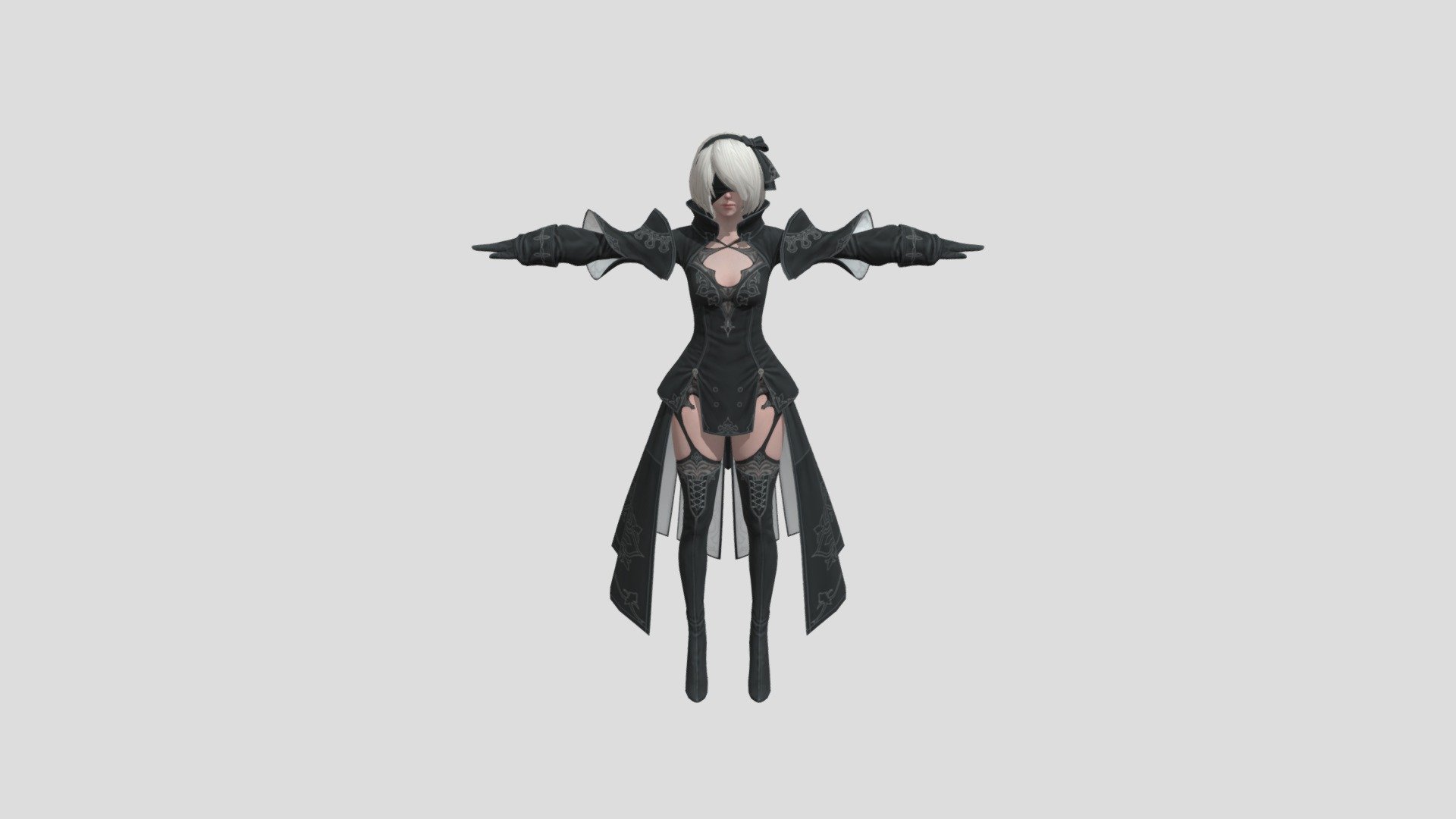 2B Alternate Battler - 3D model by ryzenxry [a3de811] - Sketchfab