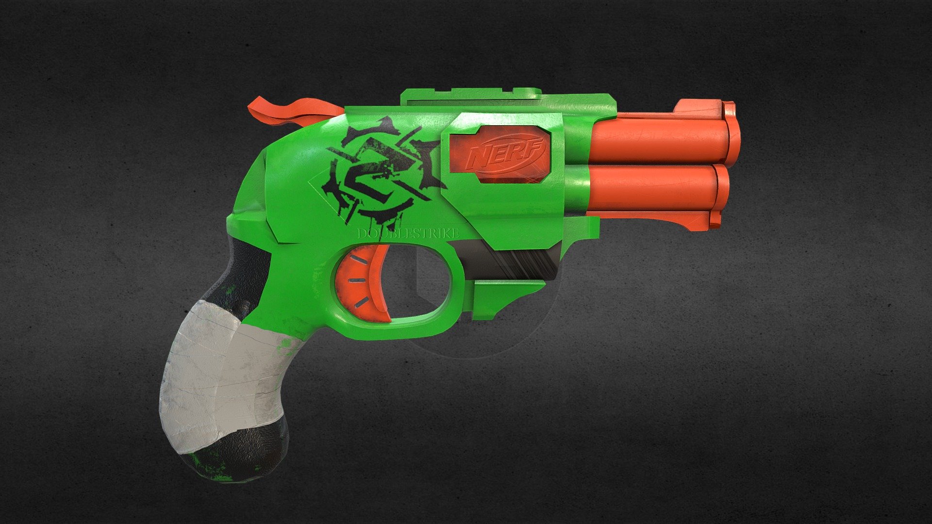 NERF Doublestrike - Download Free 3D model by ThimovanNimwegen [a3e0d09 ...