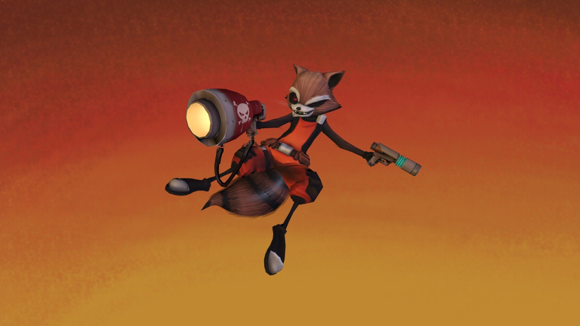 Rocket Raccoon - 3D model by theStoff [a3e0fed] - Sketchfab