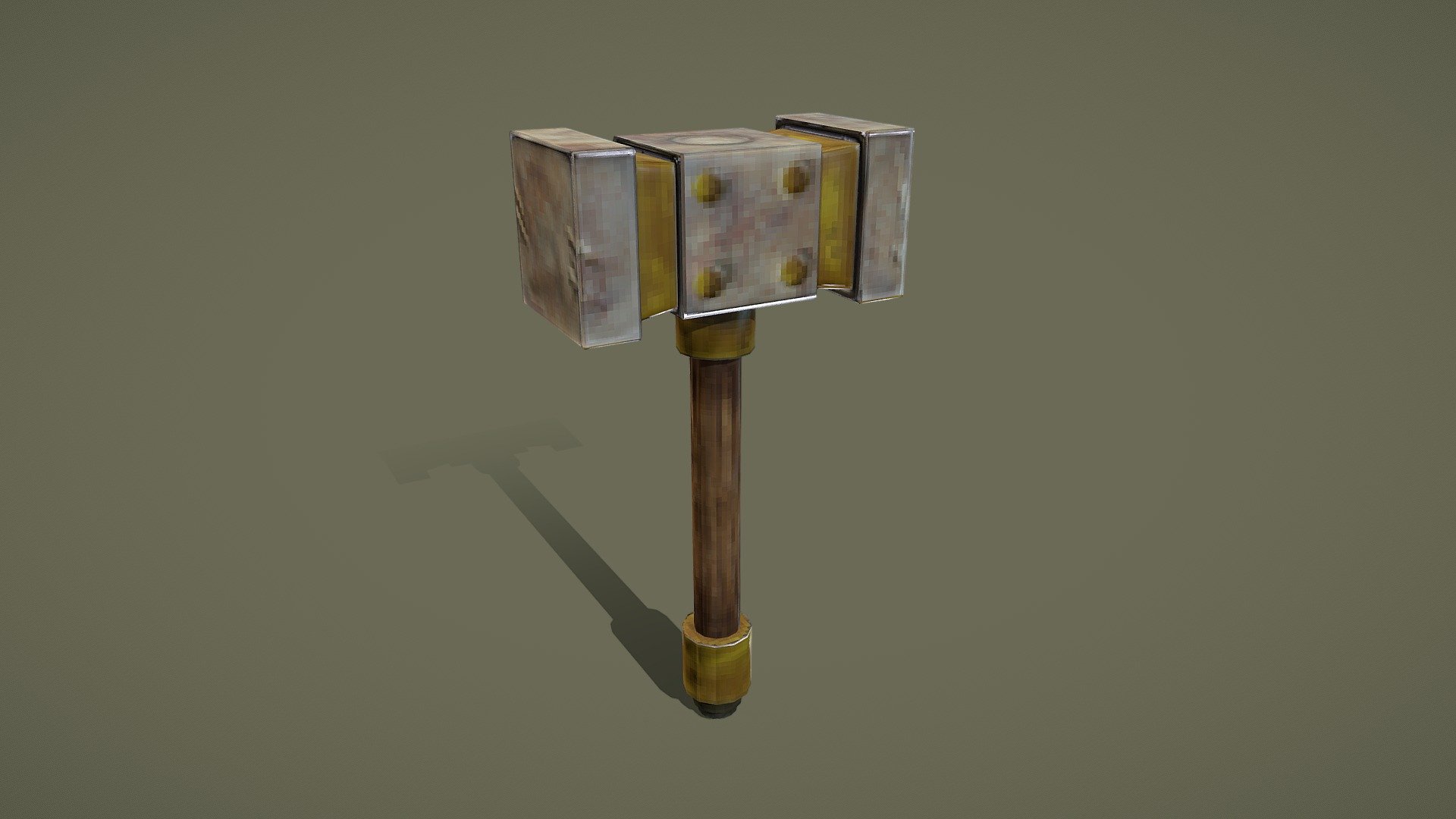 Low poly Hammer - 3D model by Epsilon (@JeromeCaballes) [a3e1224 ...