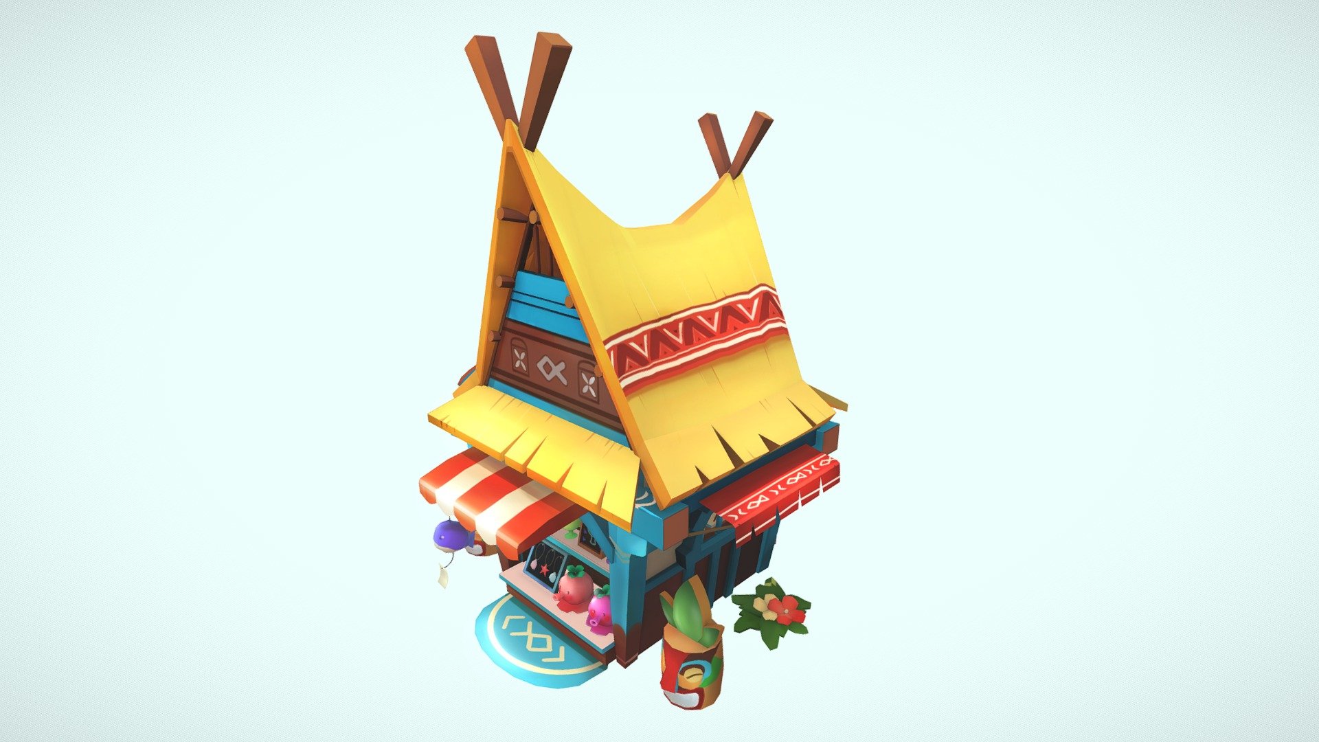 Souvenir shop building - Buy Royalty Free 3D model by keikyyy [a3e1ab2 ...