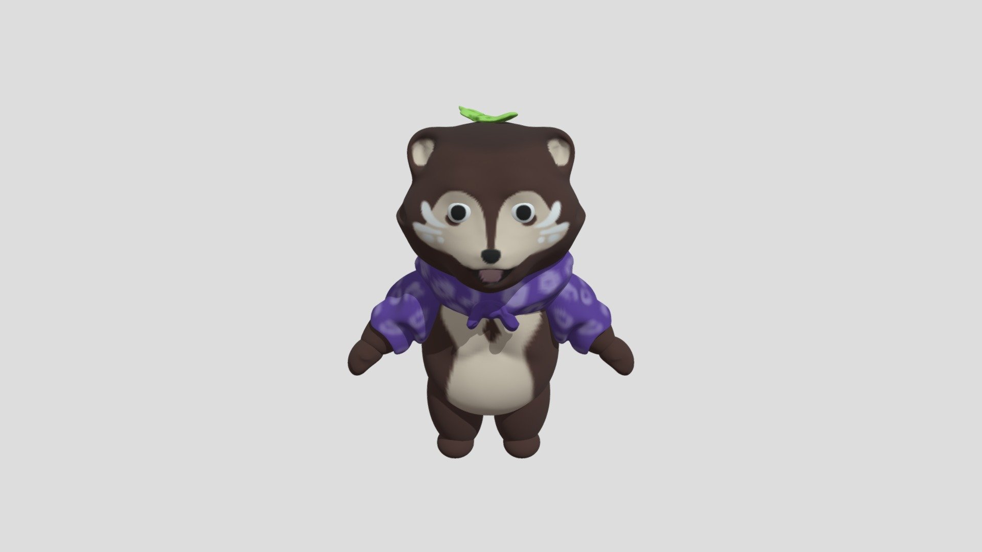 tanuki - 3D model by Anastasia.Design [a3e2279] - Sketchfab