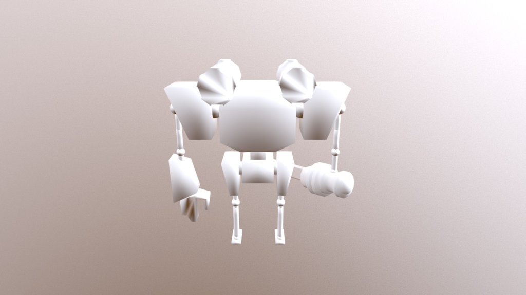 Robot Finished Sketch Fab - 3D model by WillCottoJr [a3e276f] - Sketchfab