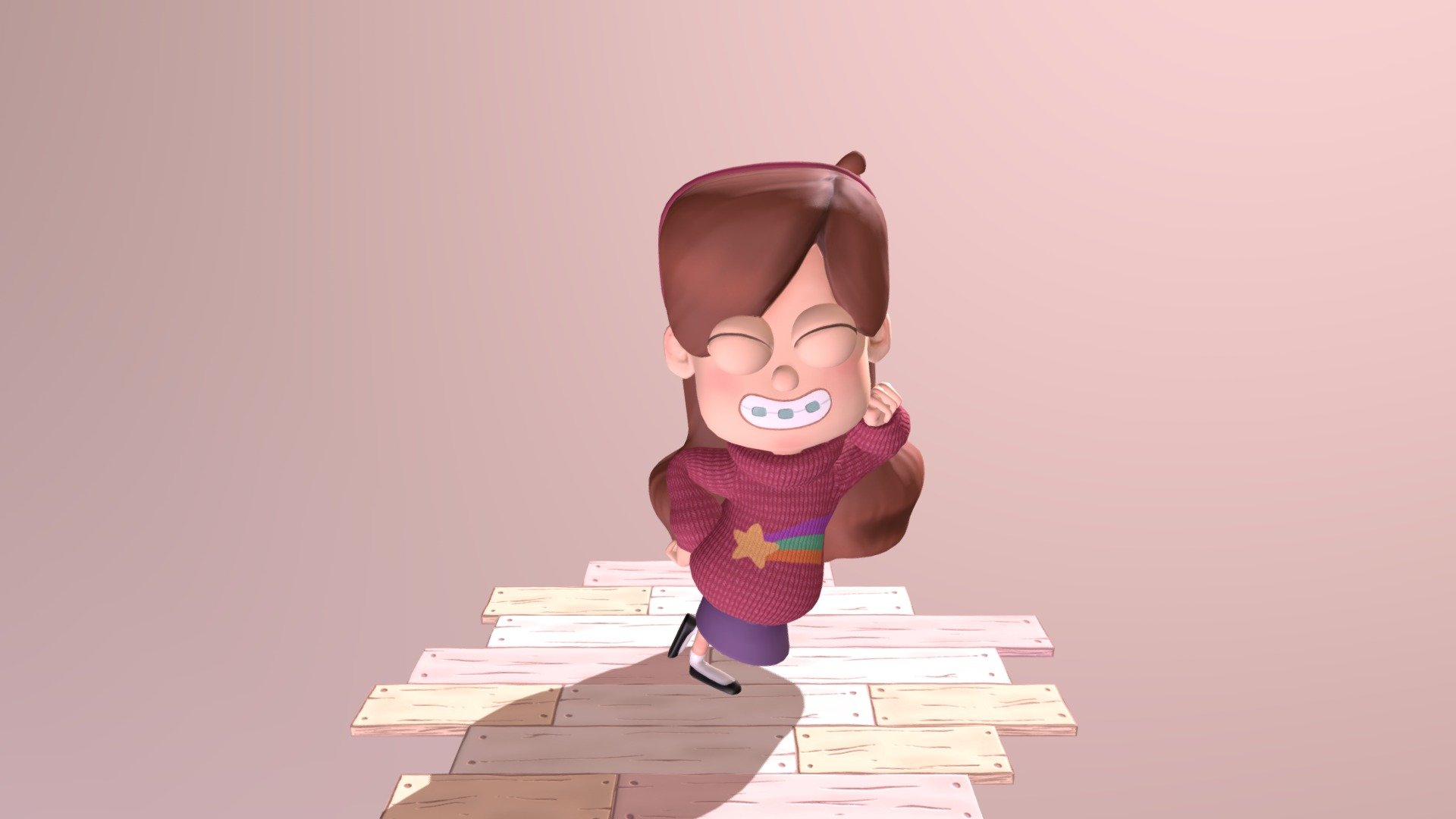 Mabel - Gravity Falls - 3D model by hildegardedurel [a3e28a3] - Sketchfab