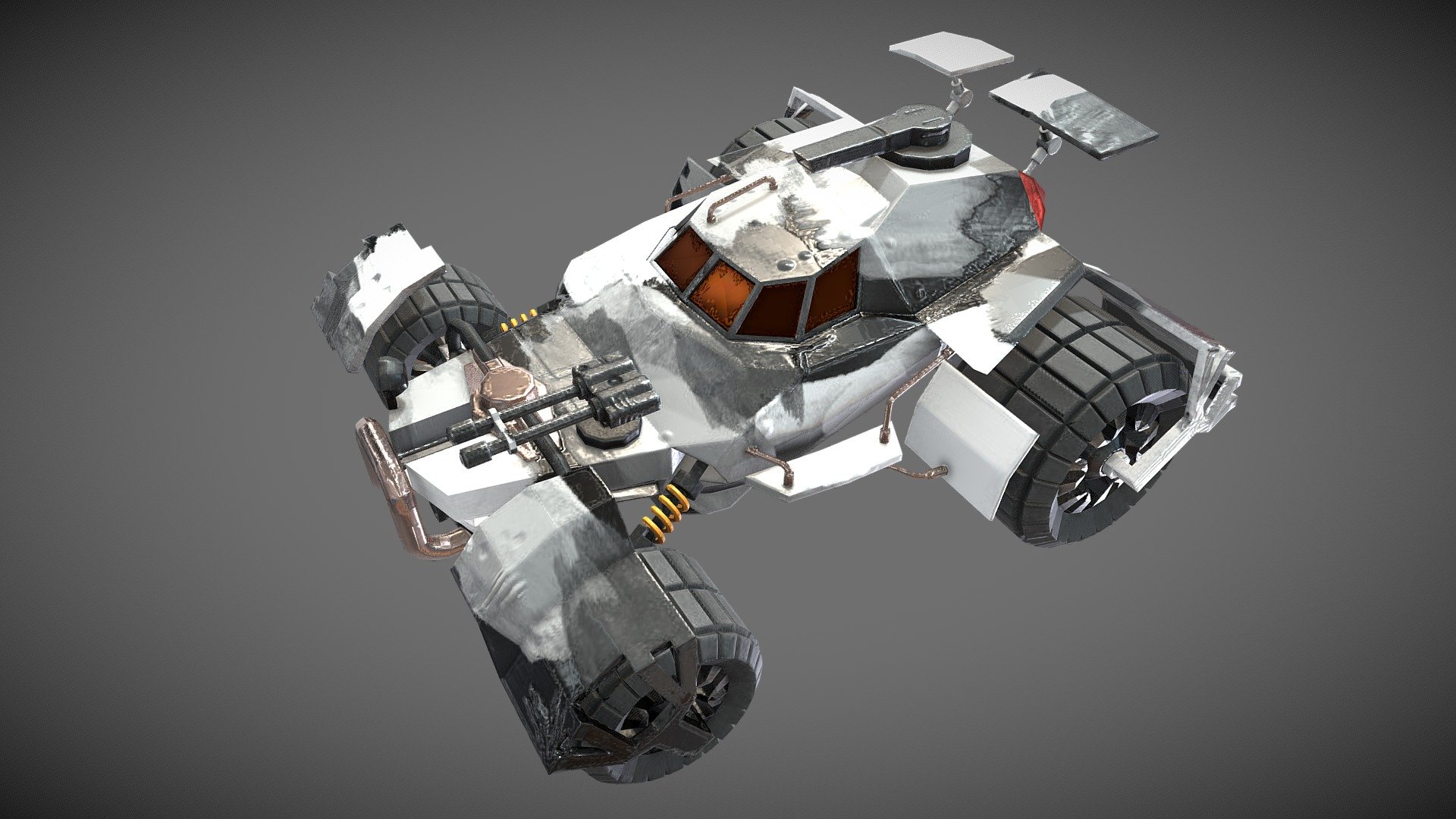 Batmobile Winter Camo Low Poly - Download Free 3D model by Shaz ...