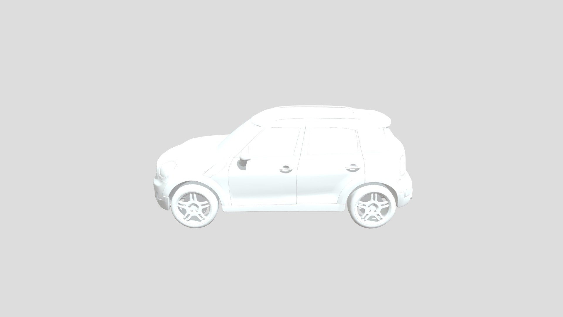 Mini Cooper Lowpoly 3D car model for AR/VR - 3D model by ...
