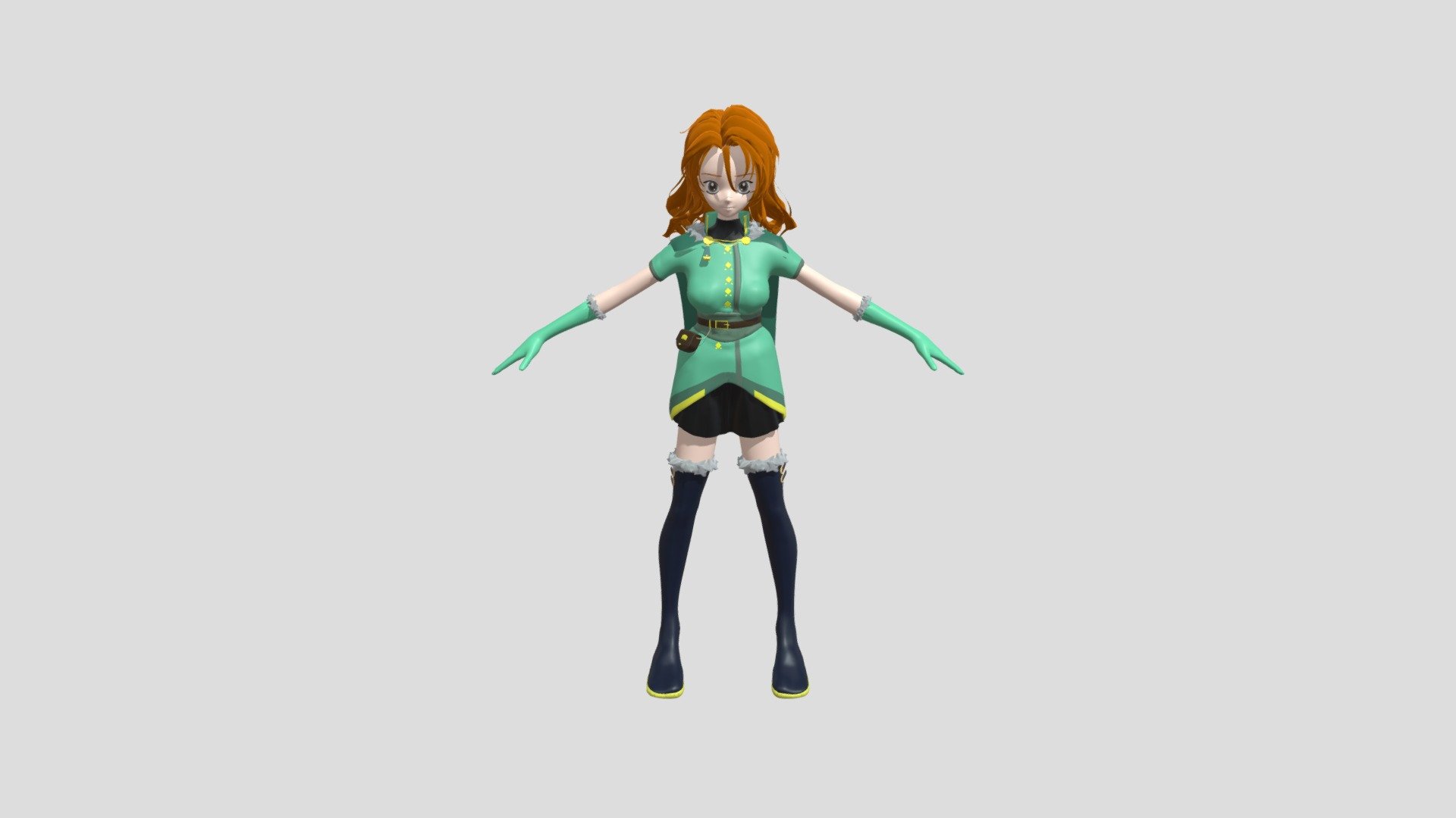 Anime Girl Character - Download Free 3D model by JP_Farrapeira [a3e3450 ...