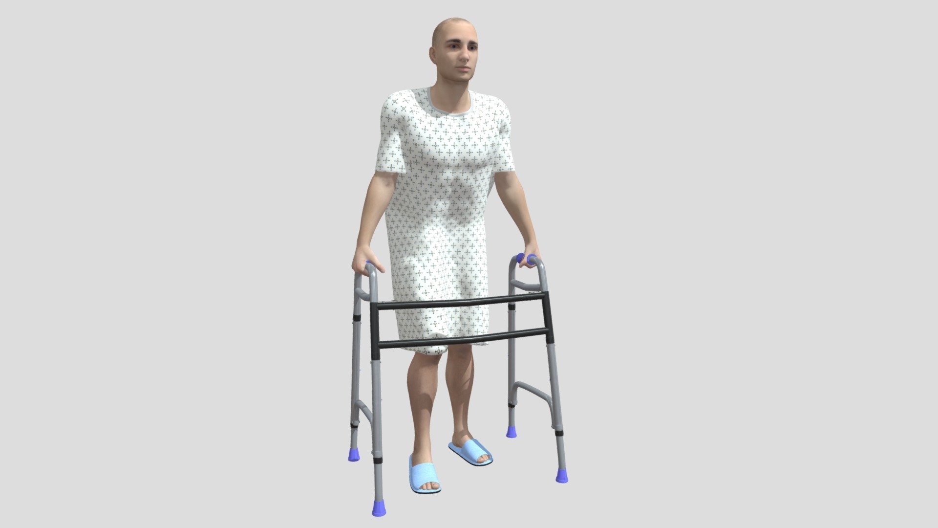 Patient with Walker - Buy Royalty Free 3D model by trish.j2109 [a3e3dbe ...