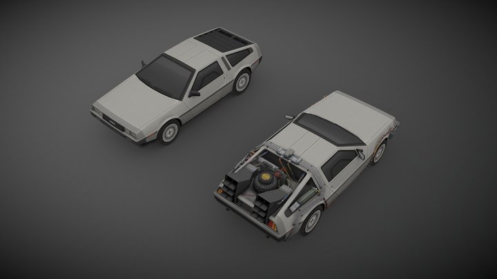 Delorean 3D models - Sketchfab