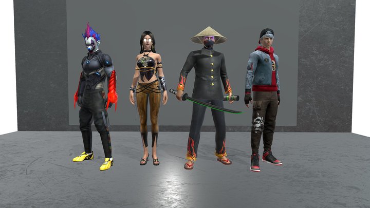Freefire 3D models - Sketchfab