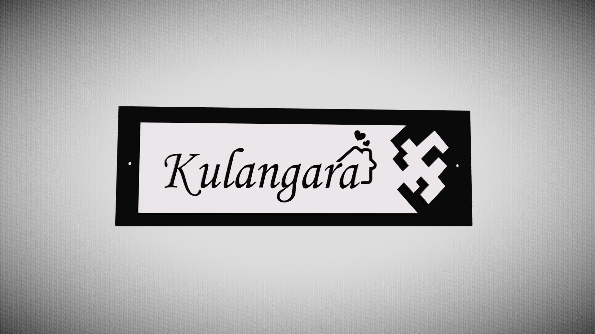 Name Board For Prinu Download Free 3D Model By Ebin Sebastian