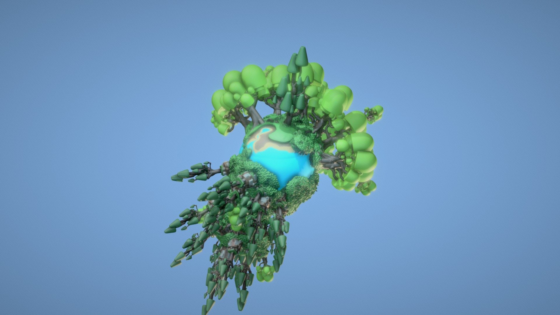 Planet Ball Doodle I made while live streaming - 3D model by spiraloid ...