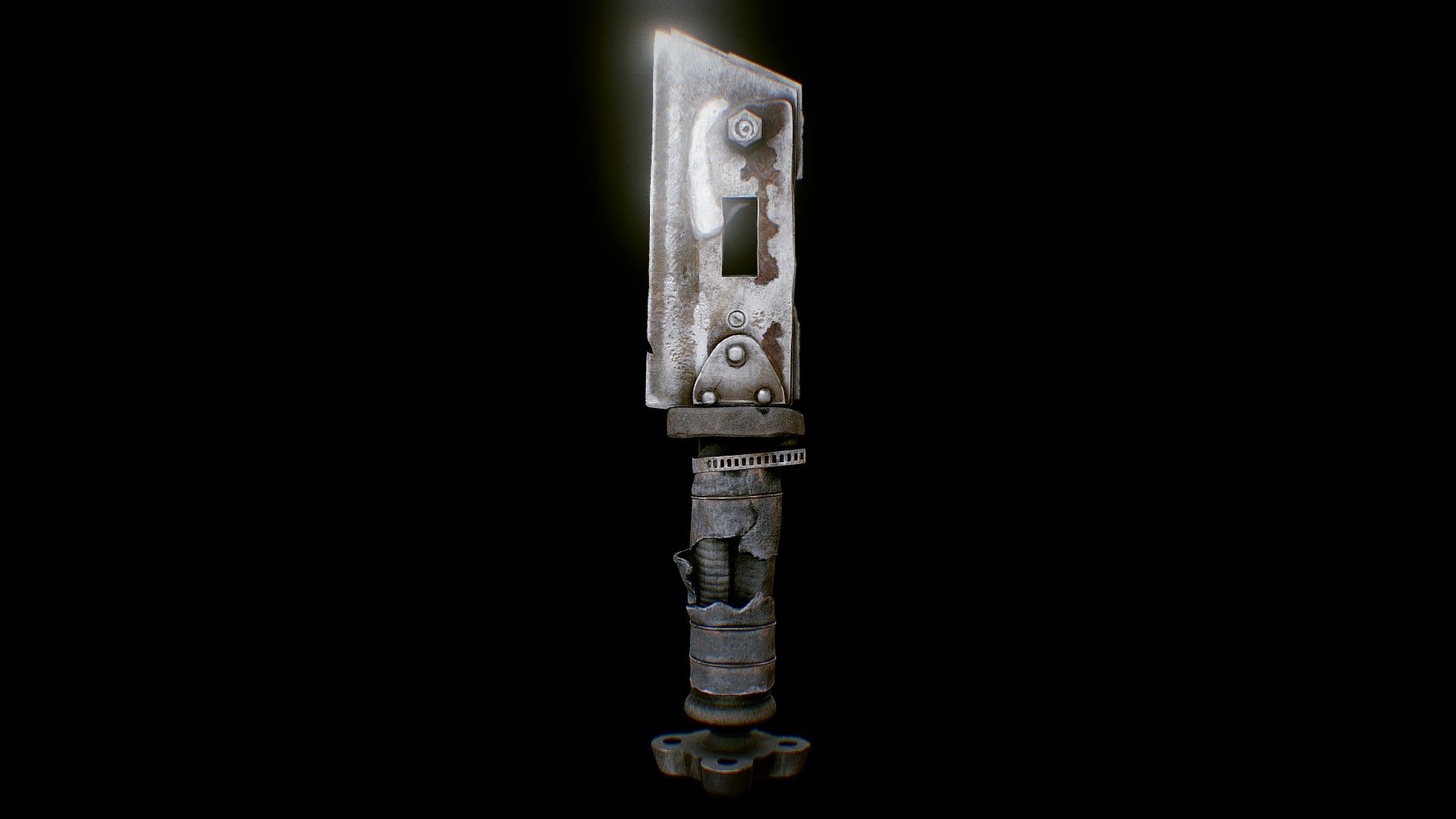 Rusty knife - 3D model by Enkhee Mongoljin (@enkheem) [a3eaae6] - Sketchfab