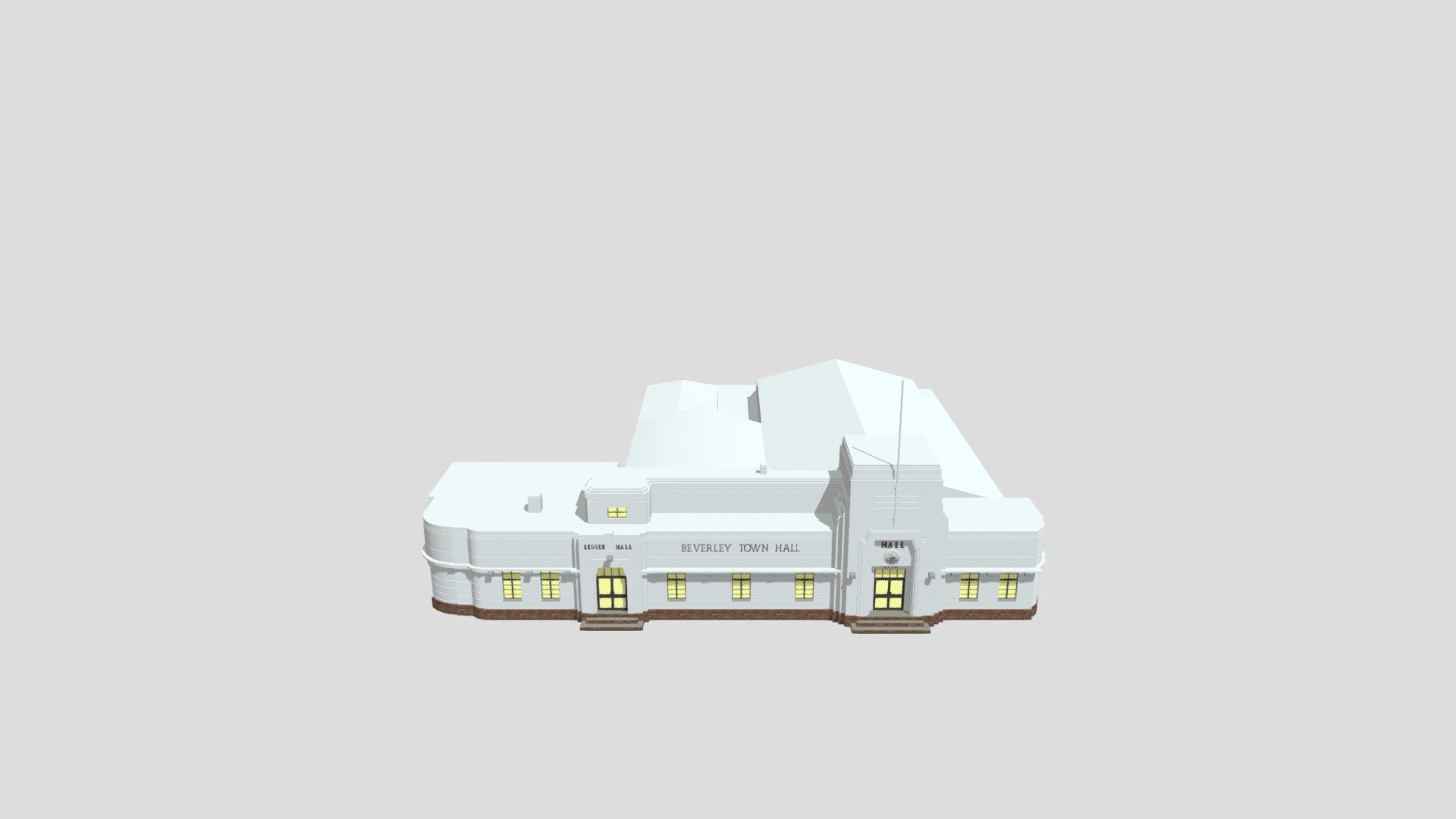 Town Hall (Shire of Beverley) - 3D model by 3dwalkabout (@3dwalkabout1 ...