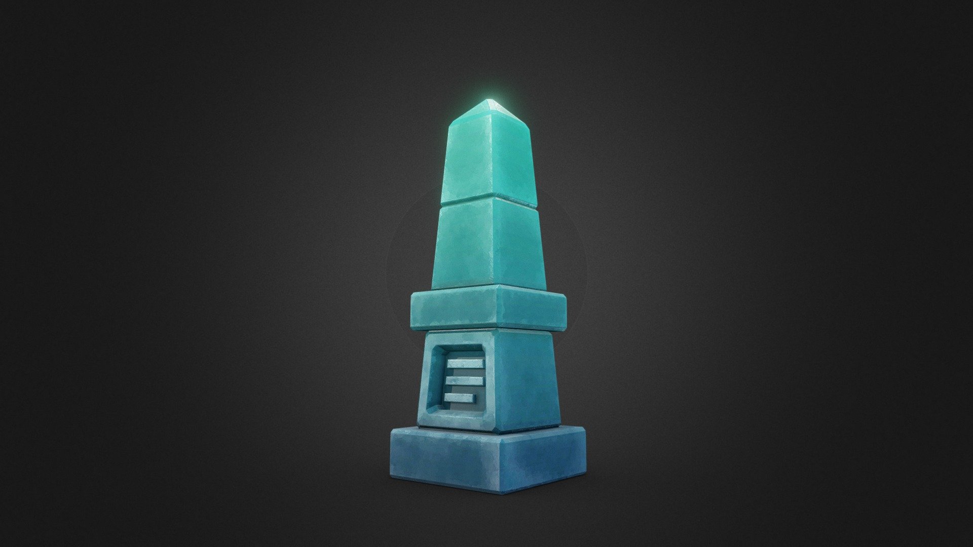 Stylized Low-poly Jade Obelisk - Download Free 3D model by Rocco ...