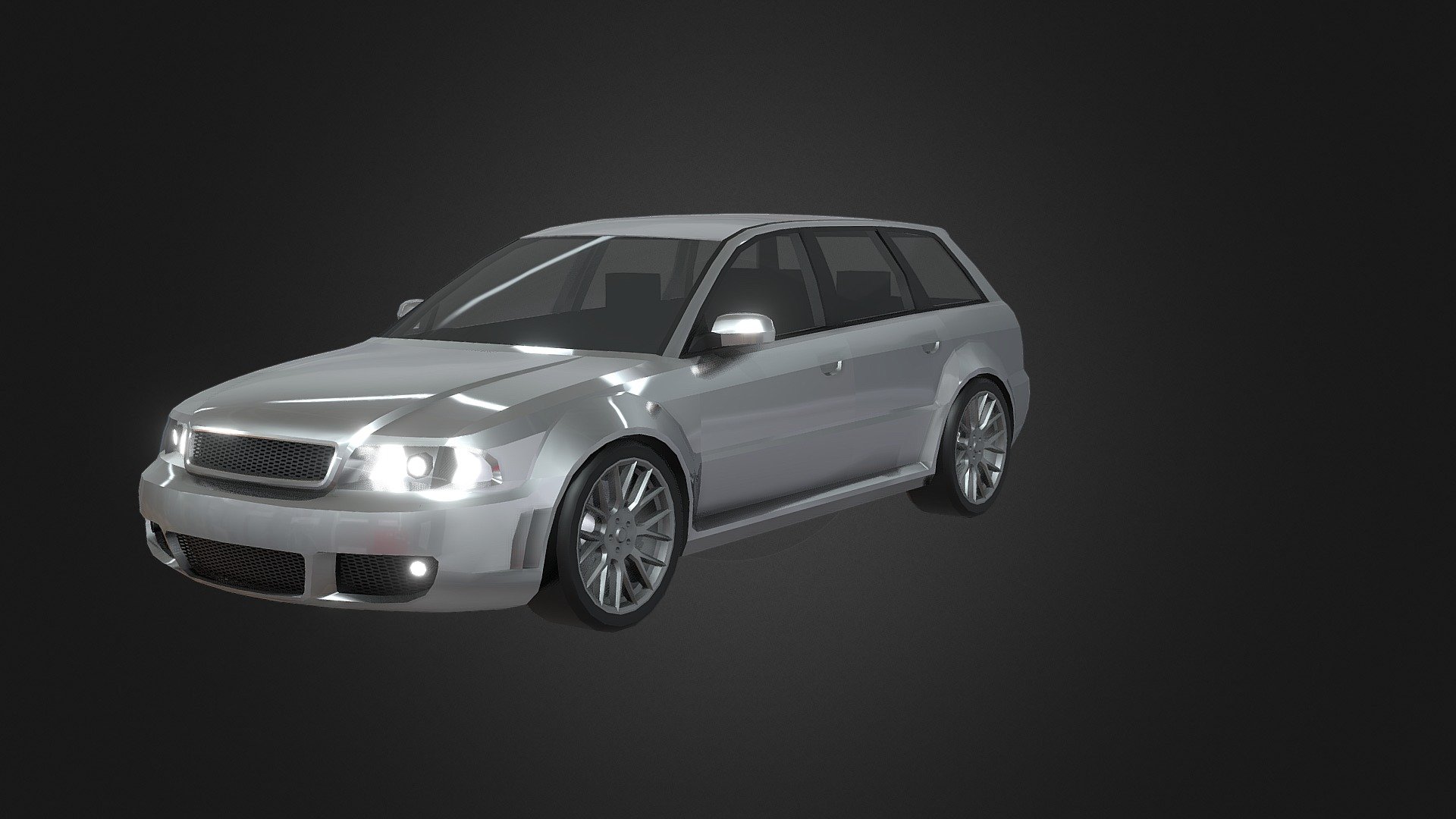 Audi RS4 Avant 1999 - 3D model by Kubbo (@Kubbo_101) [a3ef0d8] - Sketchfab