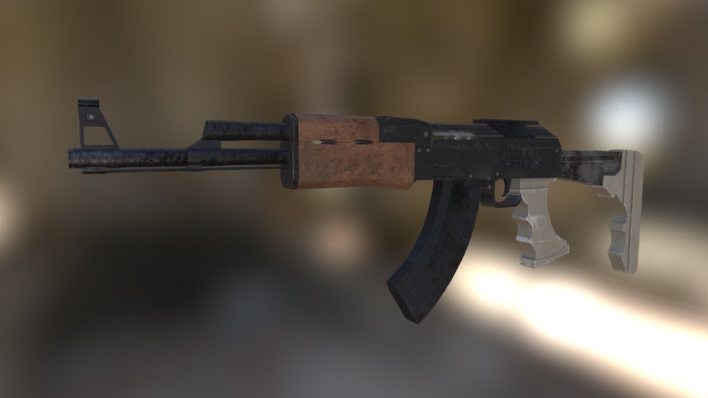 Near Future AK Assault Rifle - 3D model by Josh Nies ...