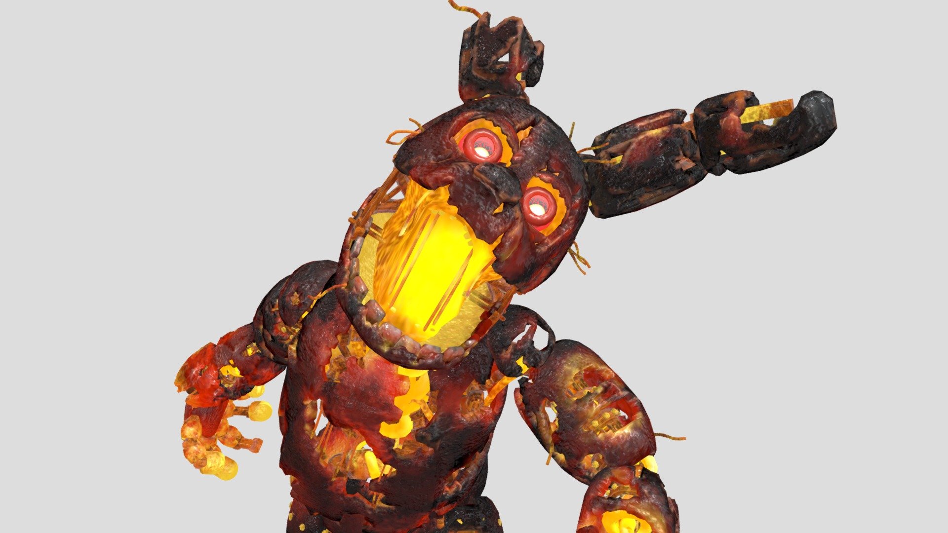 FNAF AR Flaming Springtrap - Download Free 3D model by OrangeSauceu ...