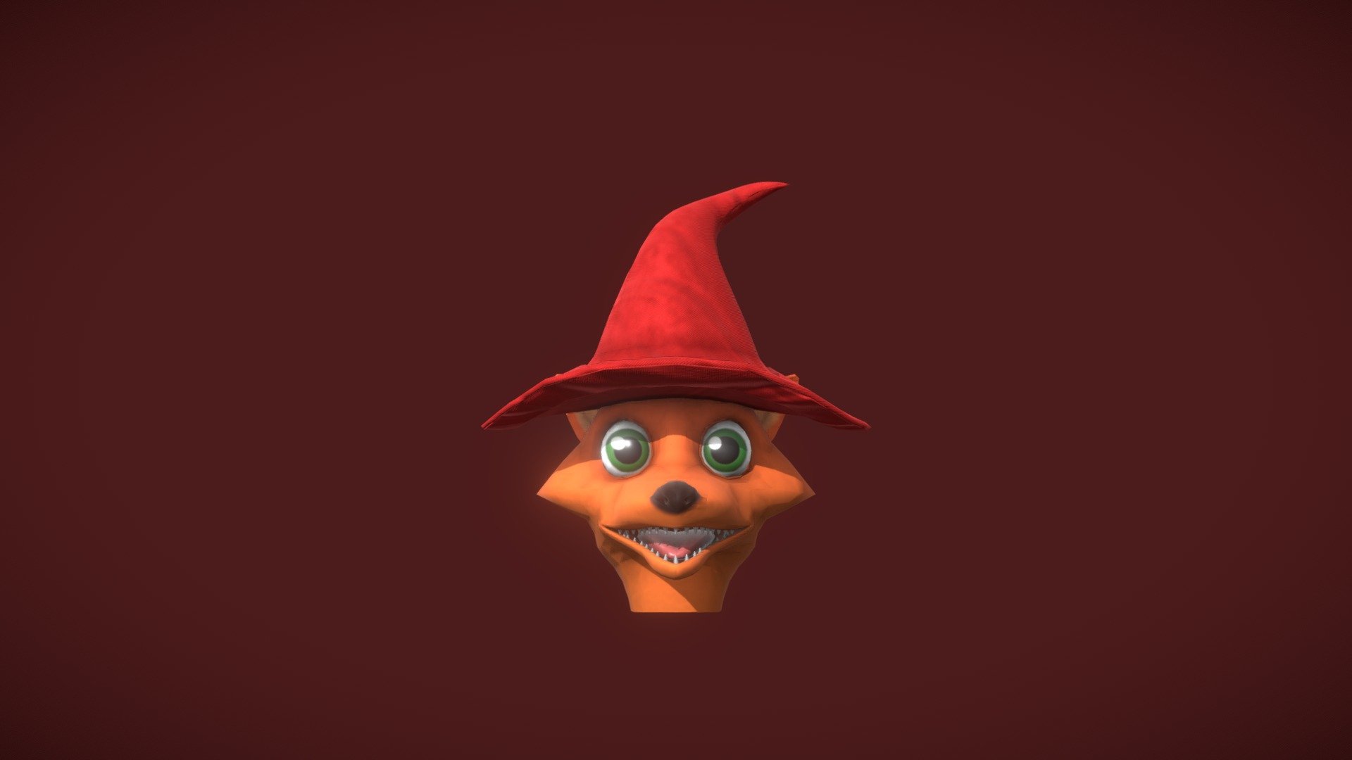 Fox wizard cartoon head - Pawtions - 3D model by Matheus "Infinity ...