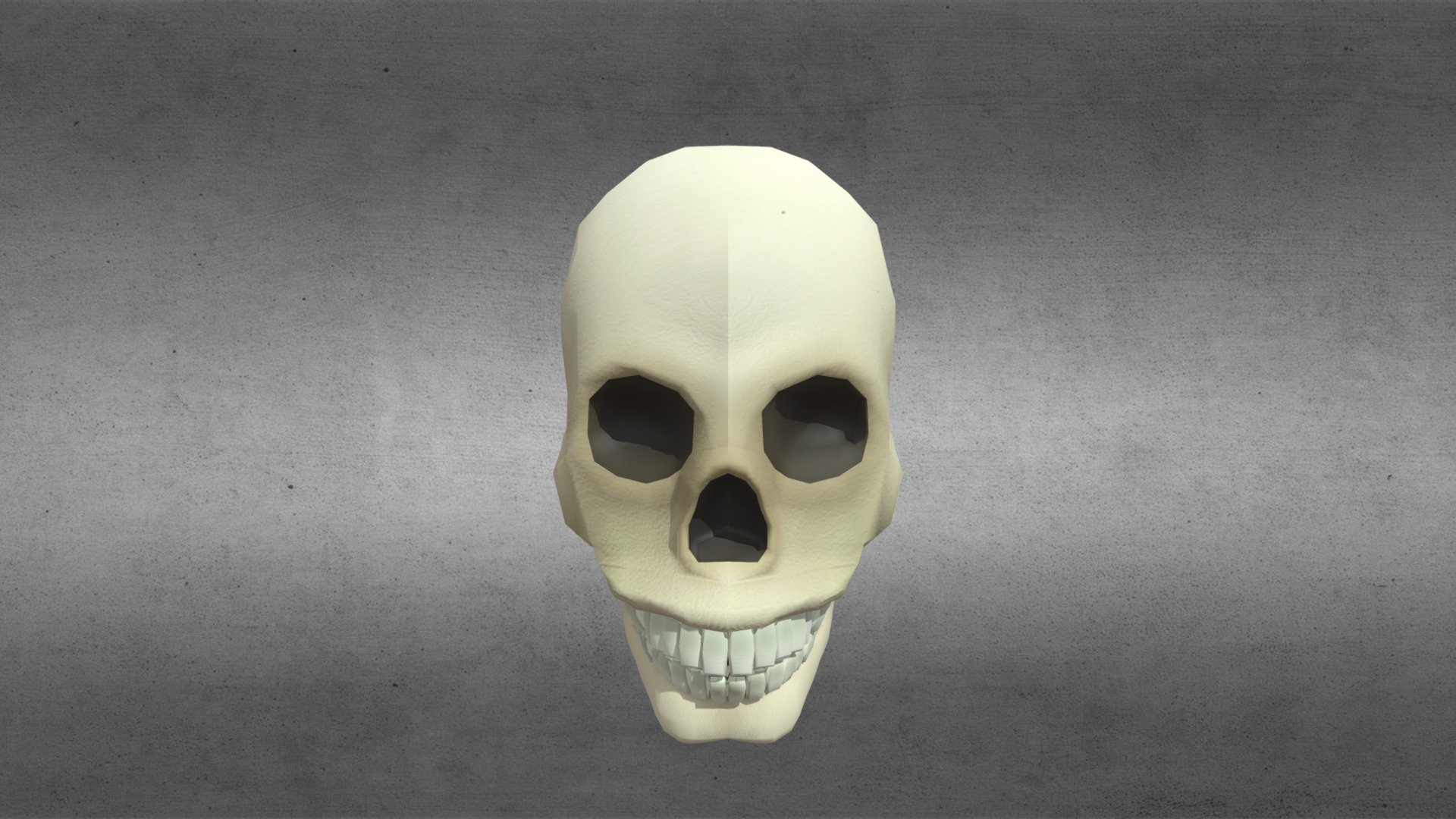 Low Poly Human Skull - Download Free 3D model by NexusB [a3f33c9 ...