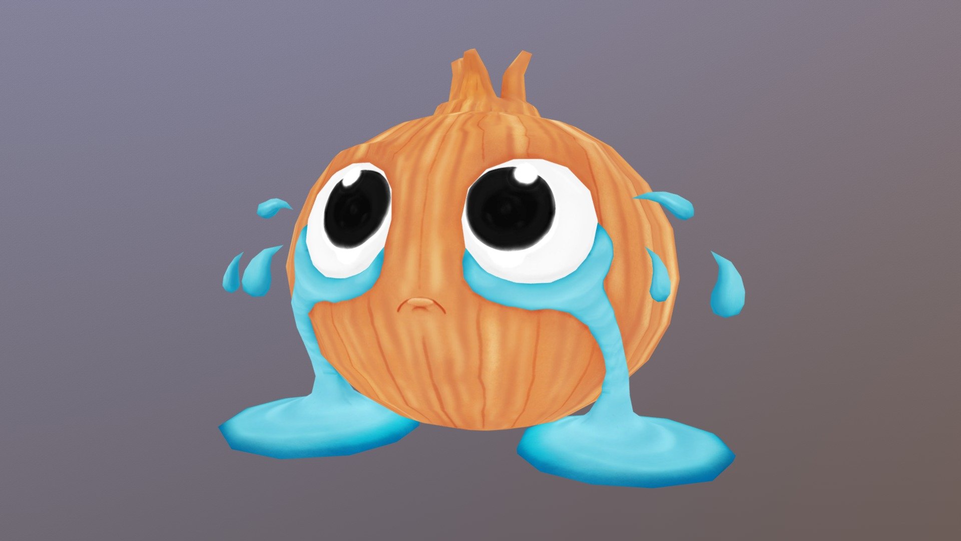 Crying Onion - 3D model by CeriStoddart [a3f405a] - Sketchfab