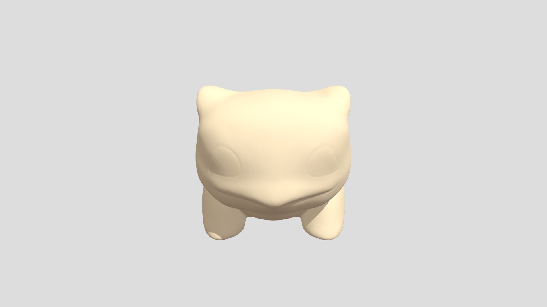 Bulbasaur without plant bulb - 3D model by ashwinrajeev [a3f46dd ...