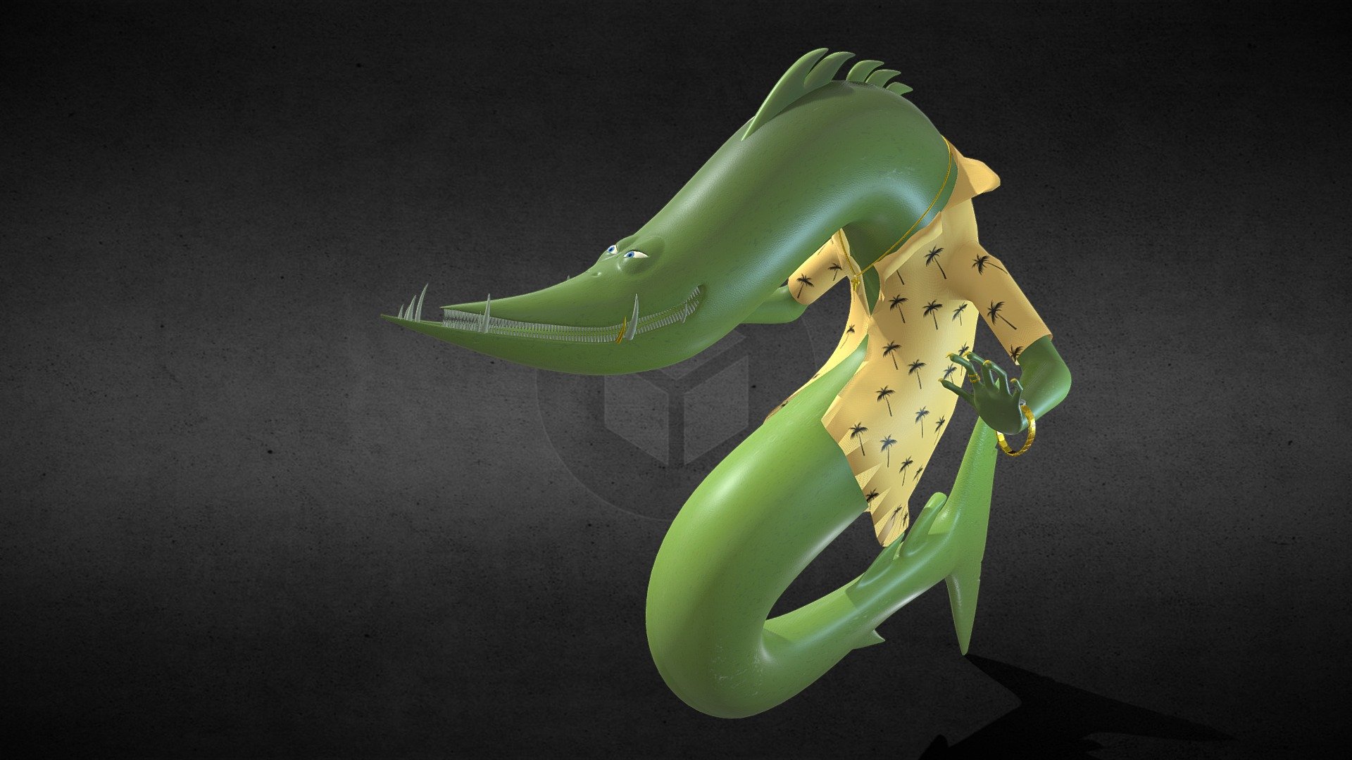 Shady Eel - Download Free 3D model by SamThePie (@Sam.Hendy) [a3f4b5f ...