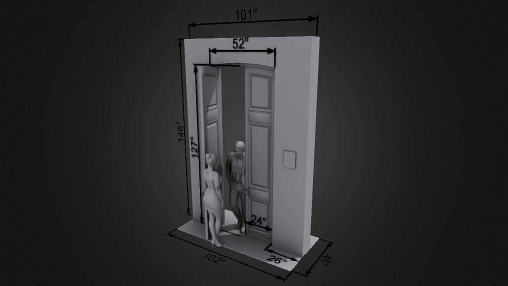 Door Display - 3D model by Adam Crockett (@adamcrockett) [a3f66b5 ...