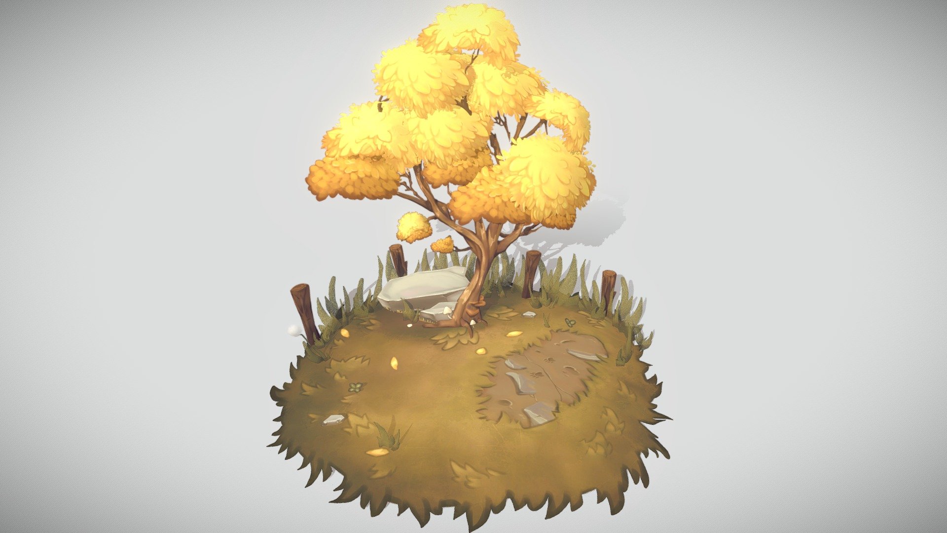 Ipê Amarelo - 2.5D Tree Diorama - 3D model by Helena Mansur (@helena ...