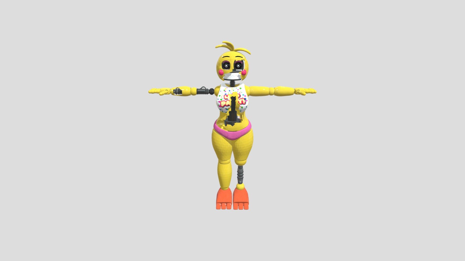 whitered toy chica V1 - Download Free 3D model by blaschambi0 [a3f69f7 ...