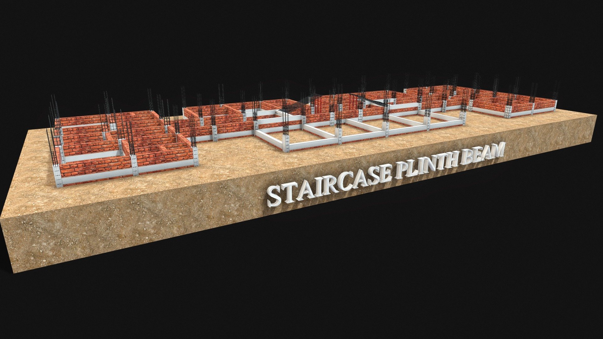 5_3 staircase pb - 3D model by Er. Shubham Nagpure (@help ...