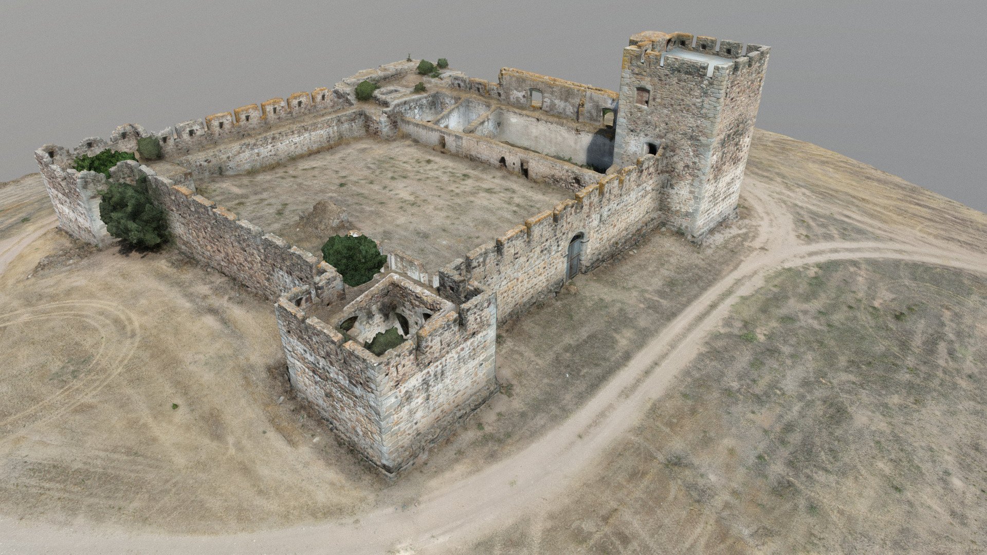 Modelo 3D do Castelo de Valongo - 3D model by GEODRONE [a3f85a3 ...