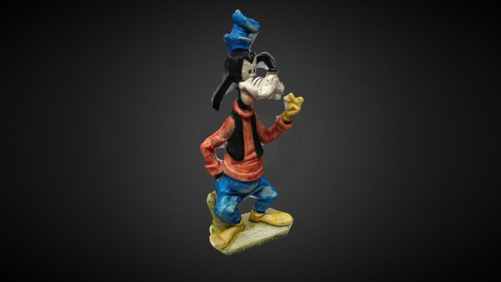 Statuetta Disney Pippo ( Goofy ) - 3D model by Dario Della Vecchia ...