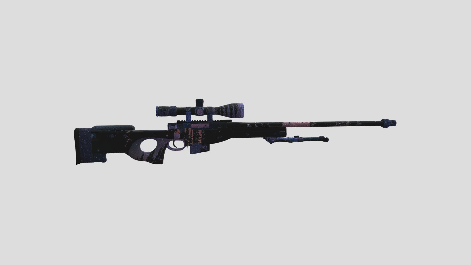 CS2 AWP Night Galaxy - Download Free 3D model by designer (@designer0 ...