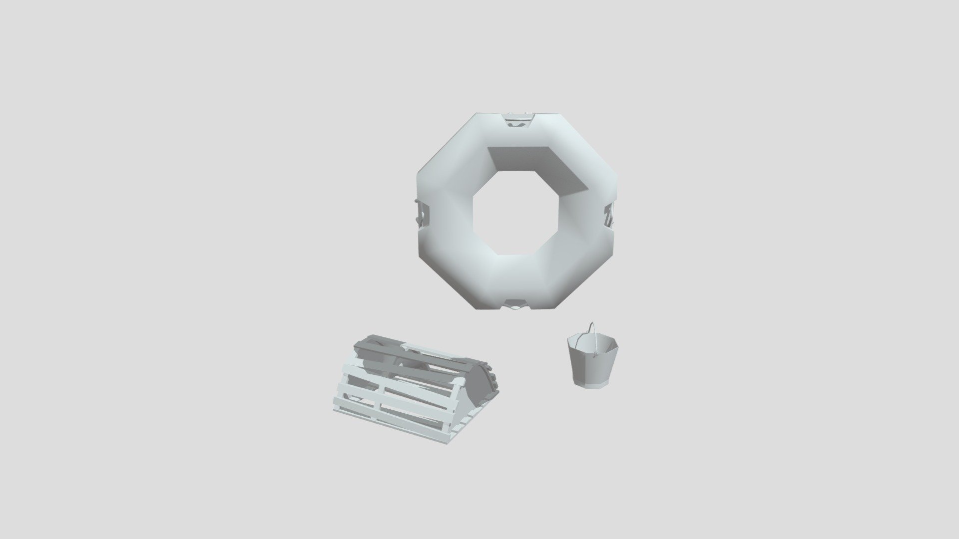 By The Ocean - 3 Simple Props - 3D model by HarleyRinnaert [a400739 ...