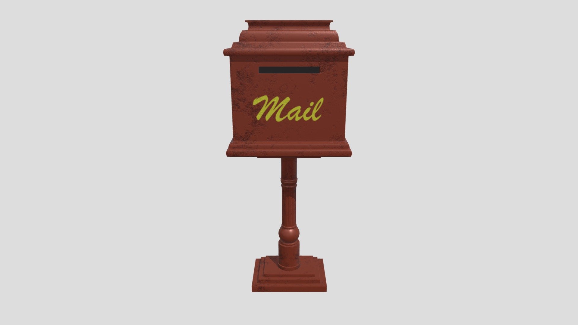 Classic Vintage Mailbox - Game Ready - 3D model by JamieDQ (@jamie24 ...