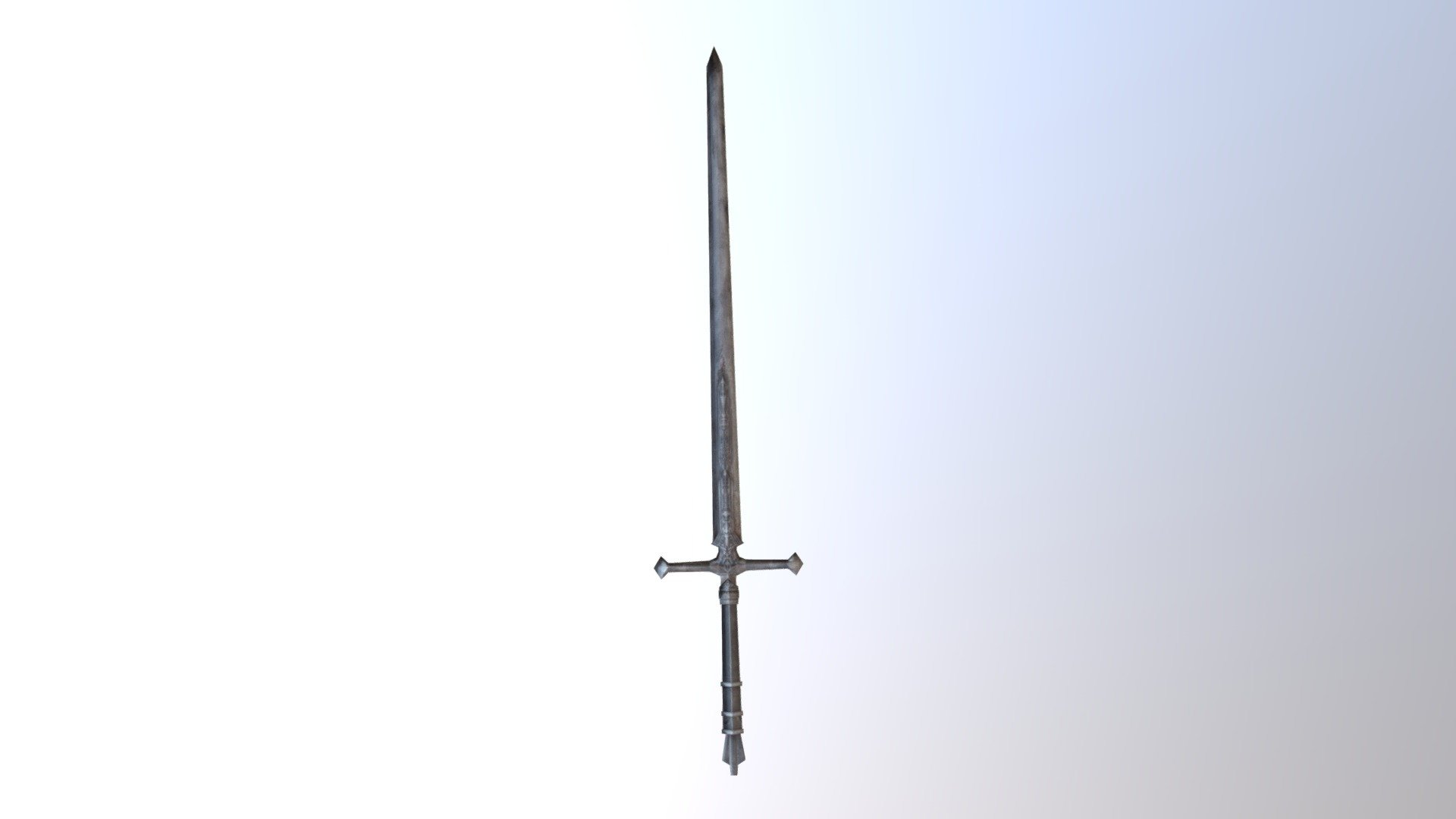 Silver Knight Sword - 3D model by beholdmidia [a401f80] - Sketchfab