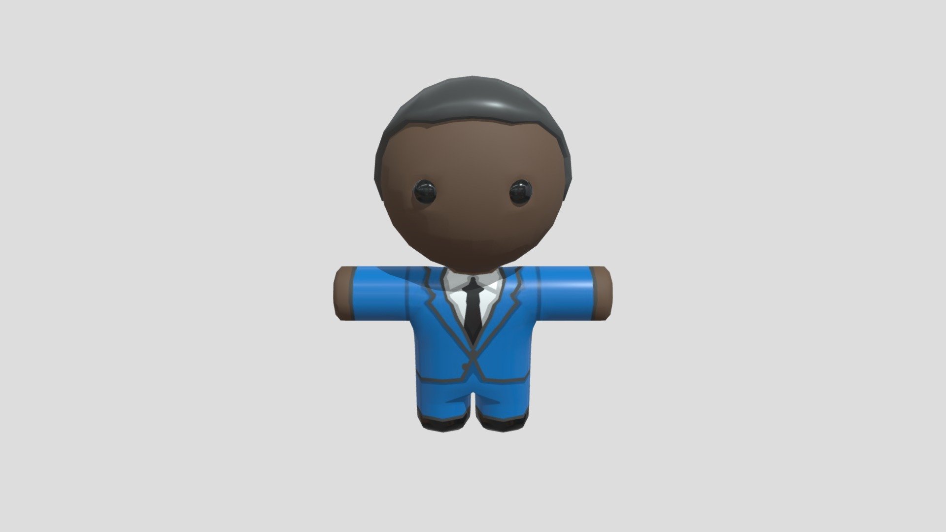 Black Business Man - VRChat Avatar - Unity 3d - Buy Royalty Free 3D ...