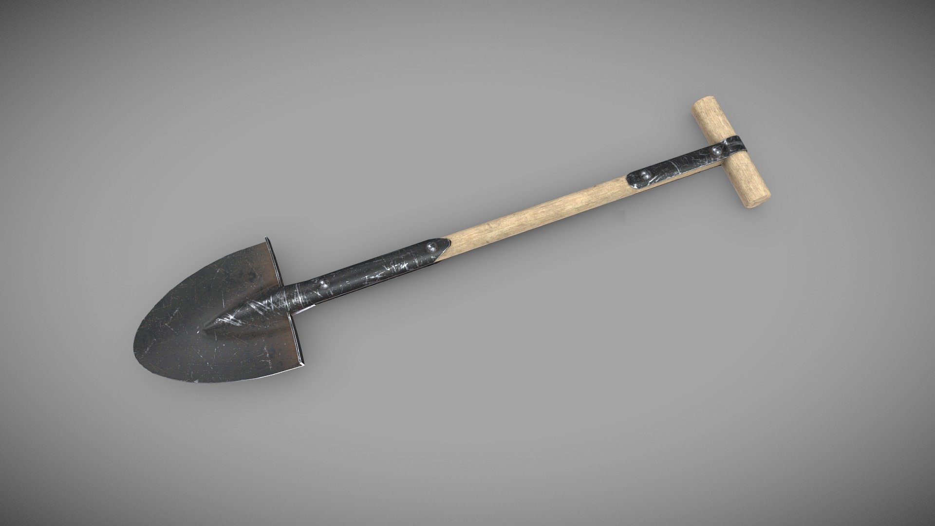 Shovel Low-poly - Download Free 3D model by MaX3Dd [a402ec2] - Sketchfab