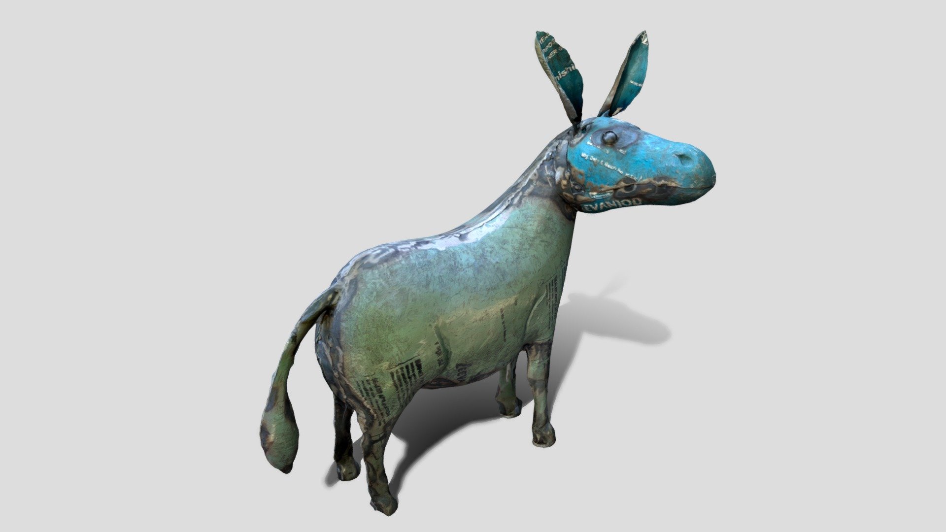 Metal Donkey Statue Photoscan - Download Free 3D model by EFX ...