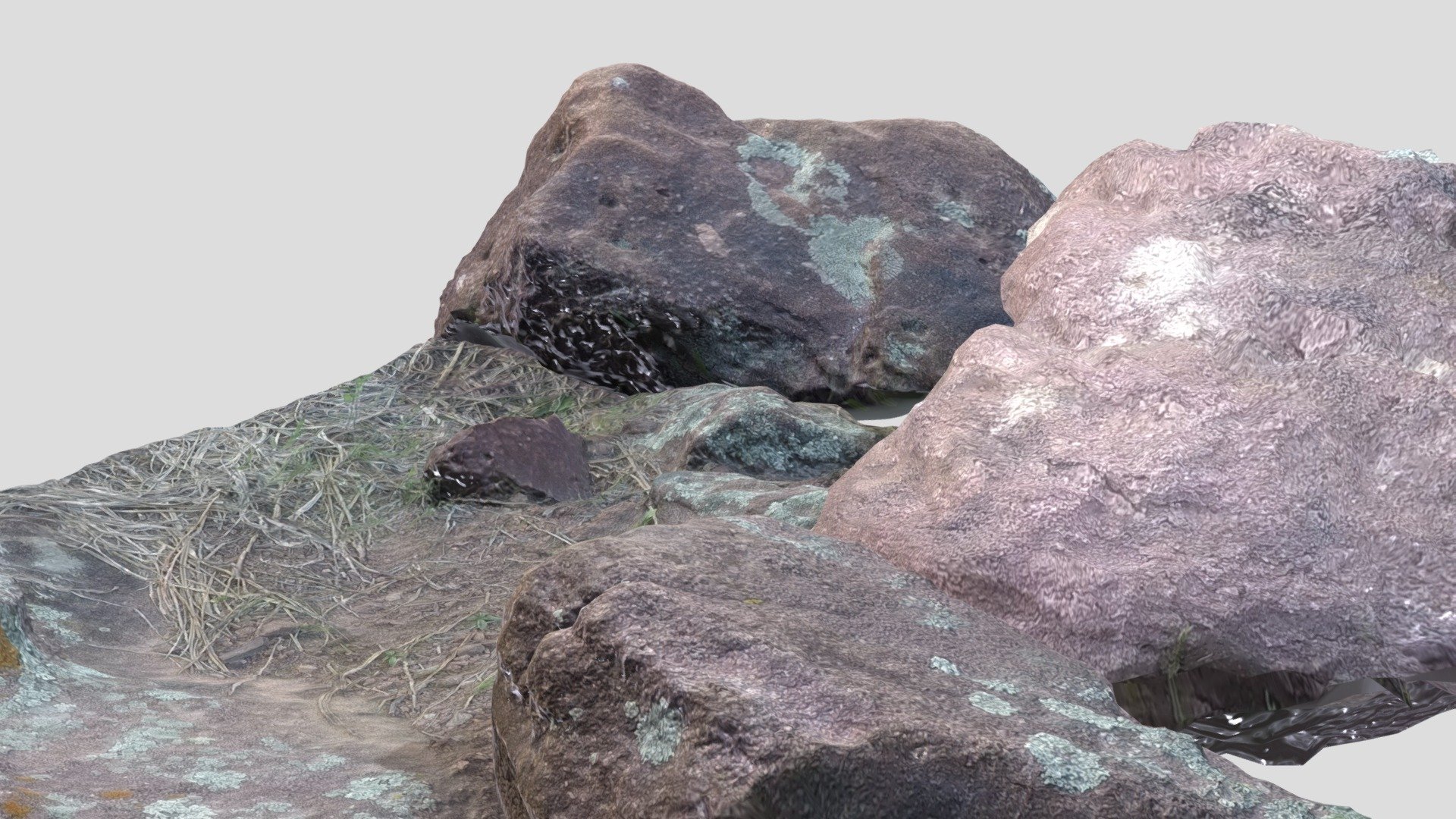 Clustered Rocks - Download Free 3D model by Wanna Be Thor (@res.dim ...