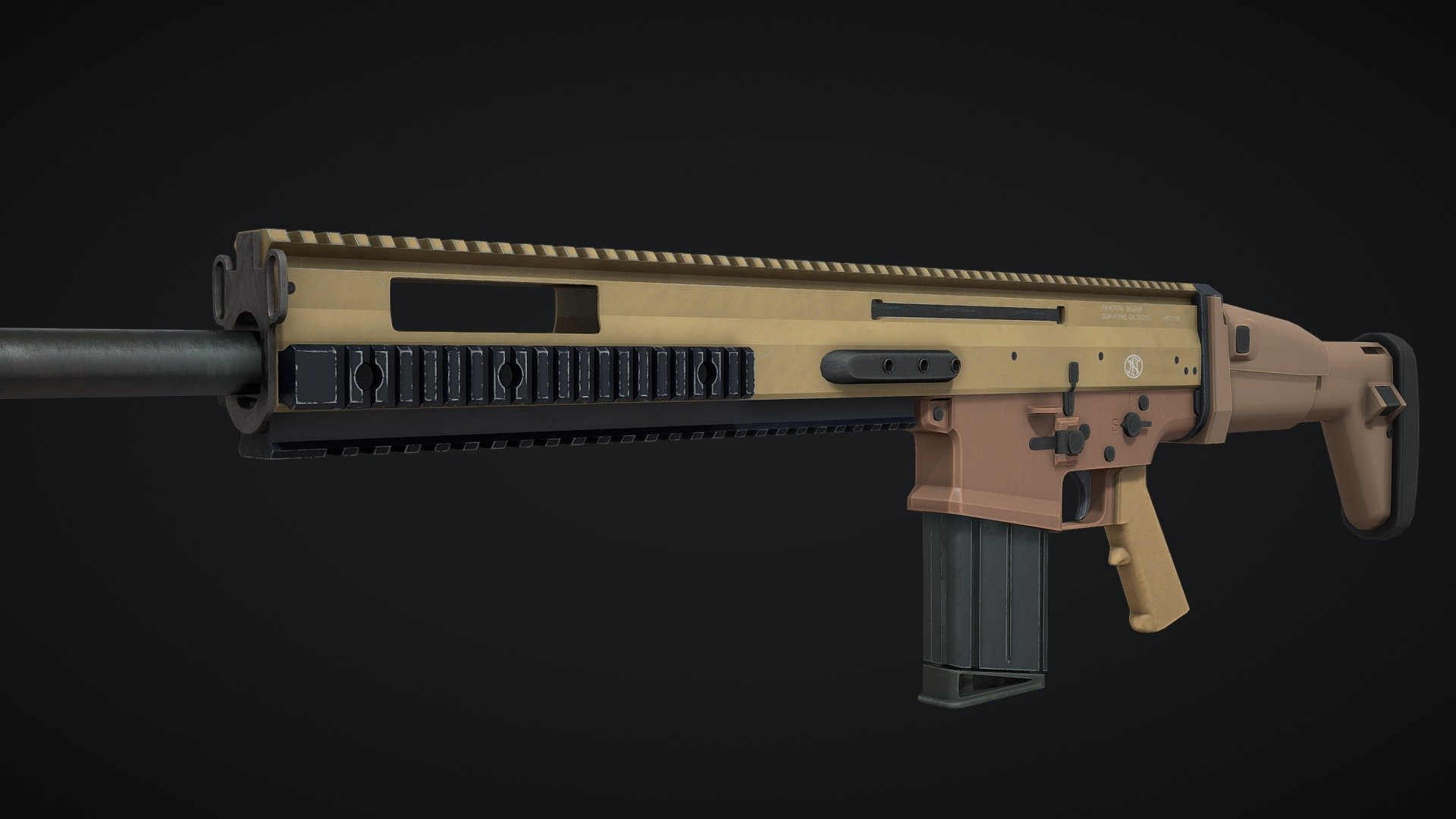 FNH scar H-PR - 3D model by Gaétan Schepens (@mickeym666) [a4074db ...
